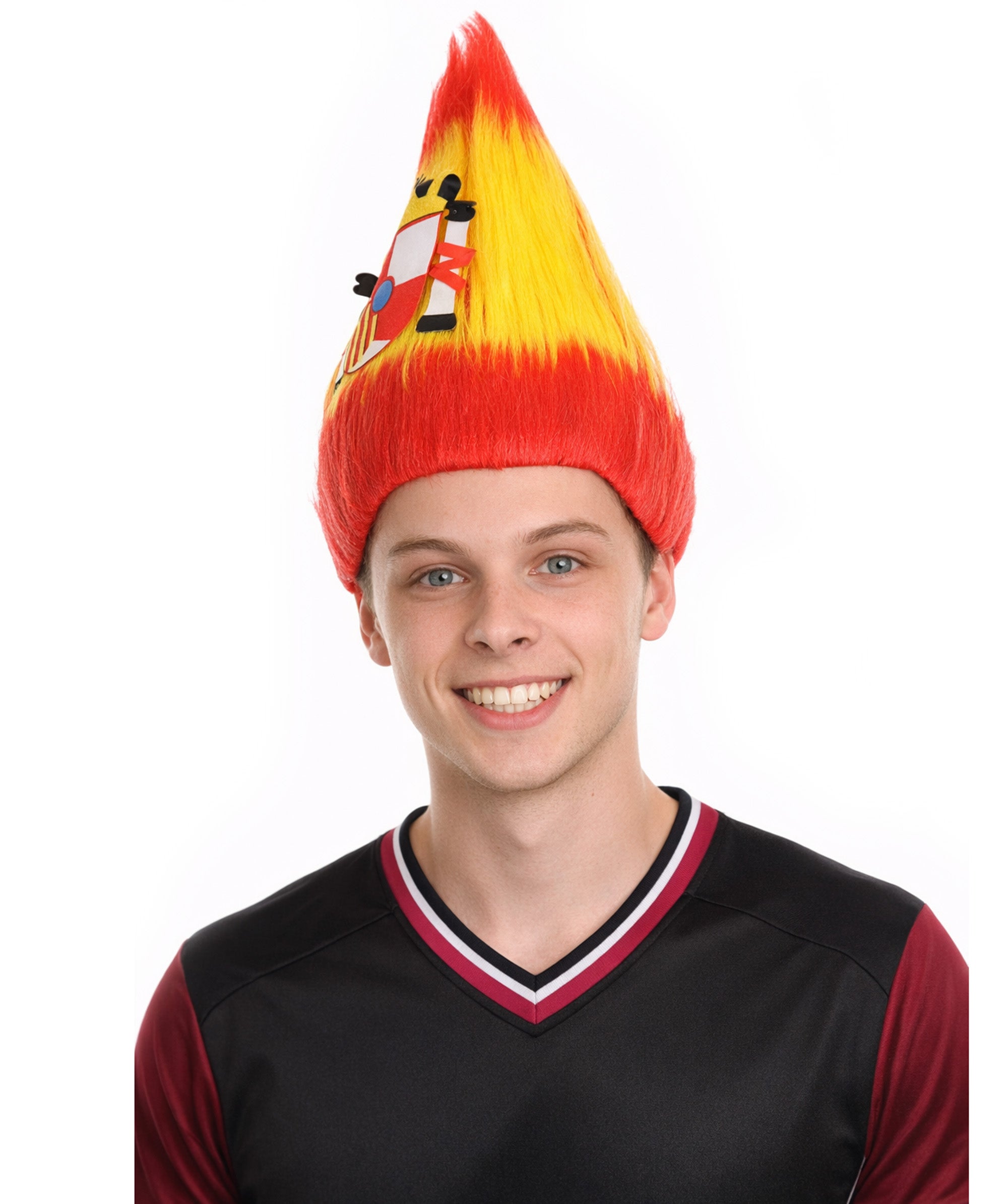 Spain Sport Troll Wig | - HalloweenPartyOnline