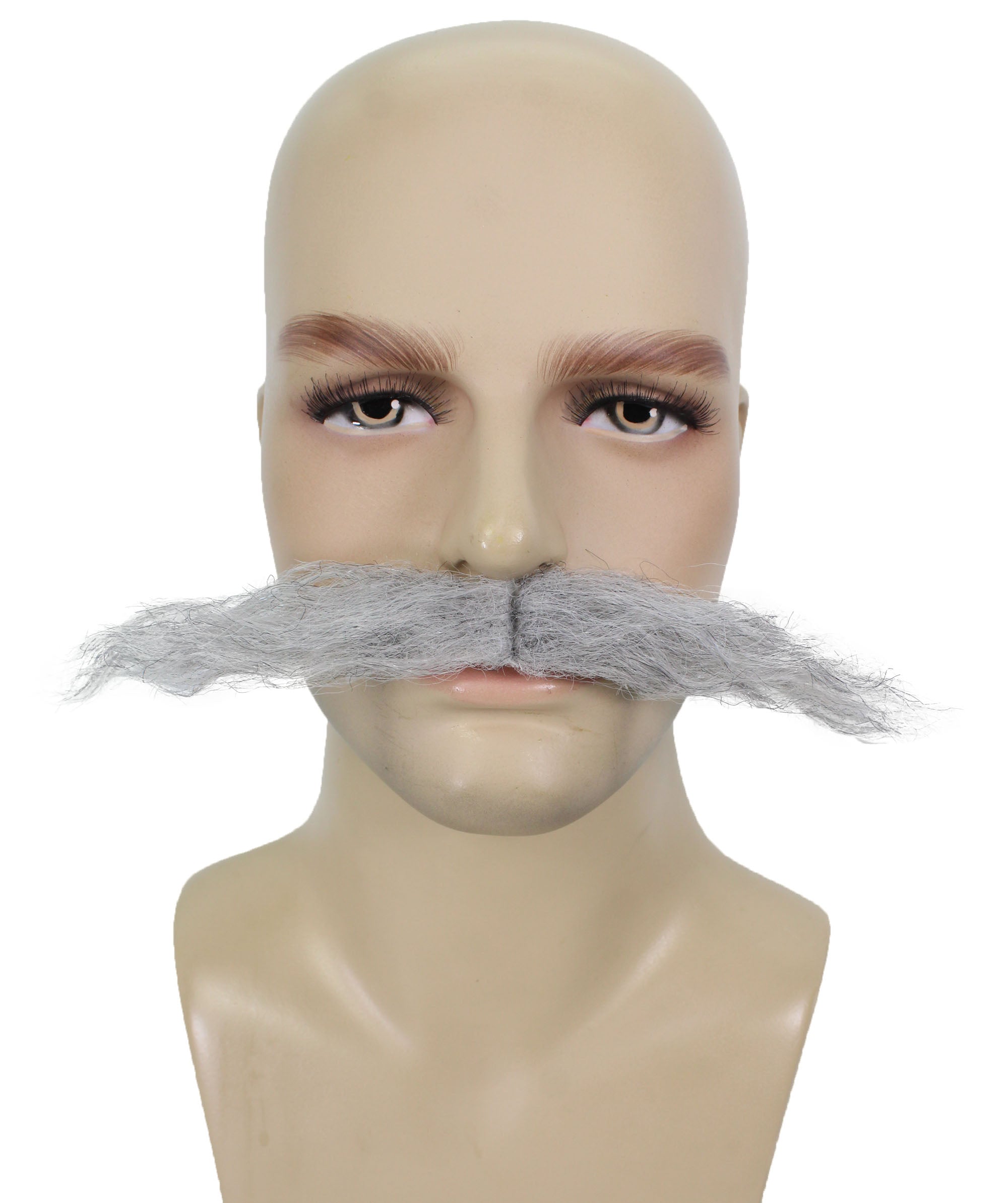 Dr Eggman Mustache | Long Curly Design - HalloweenPartyOnline