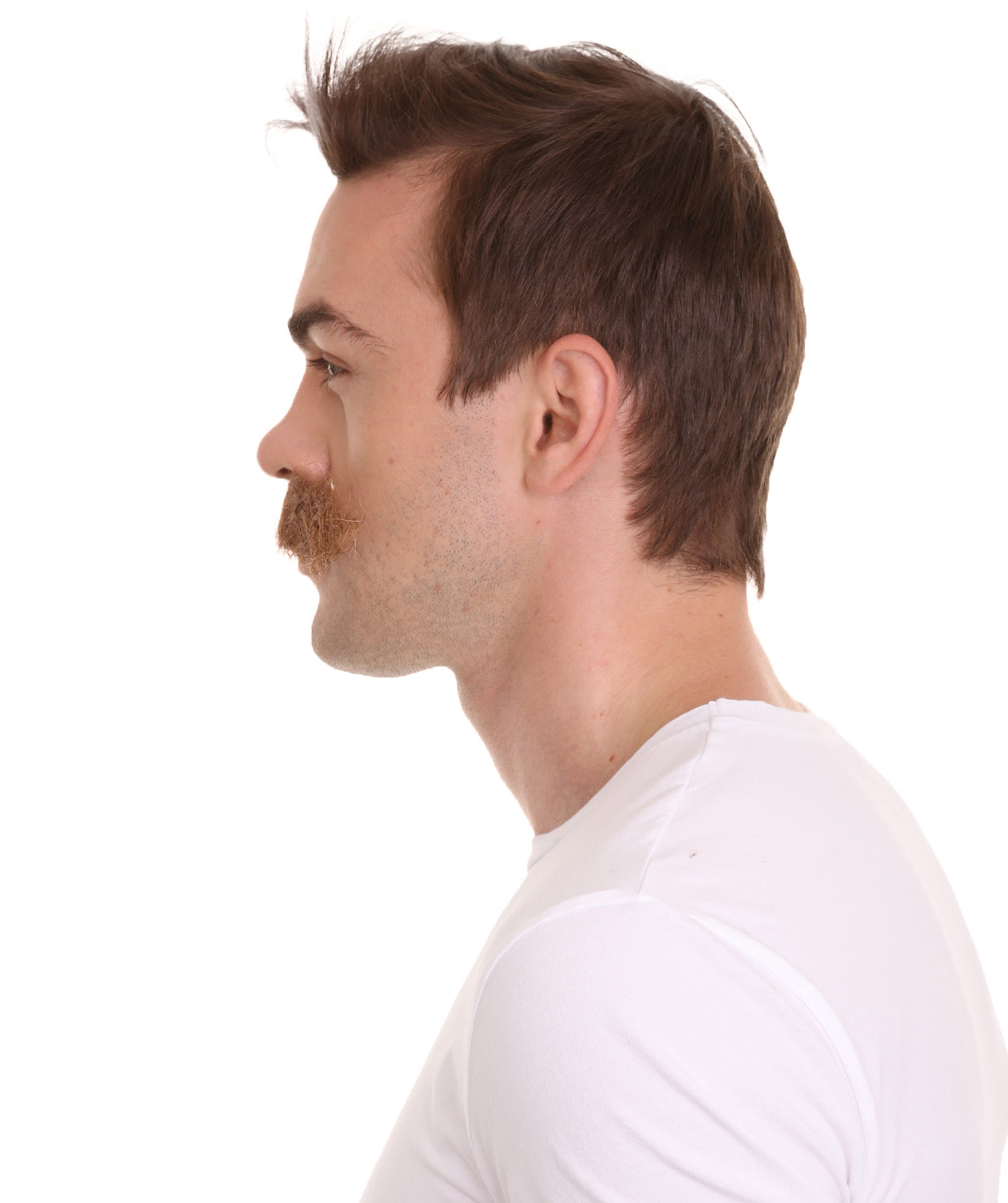 Dr Eggman Mustache | Long Curly Design - HalloweenPartyOnline