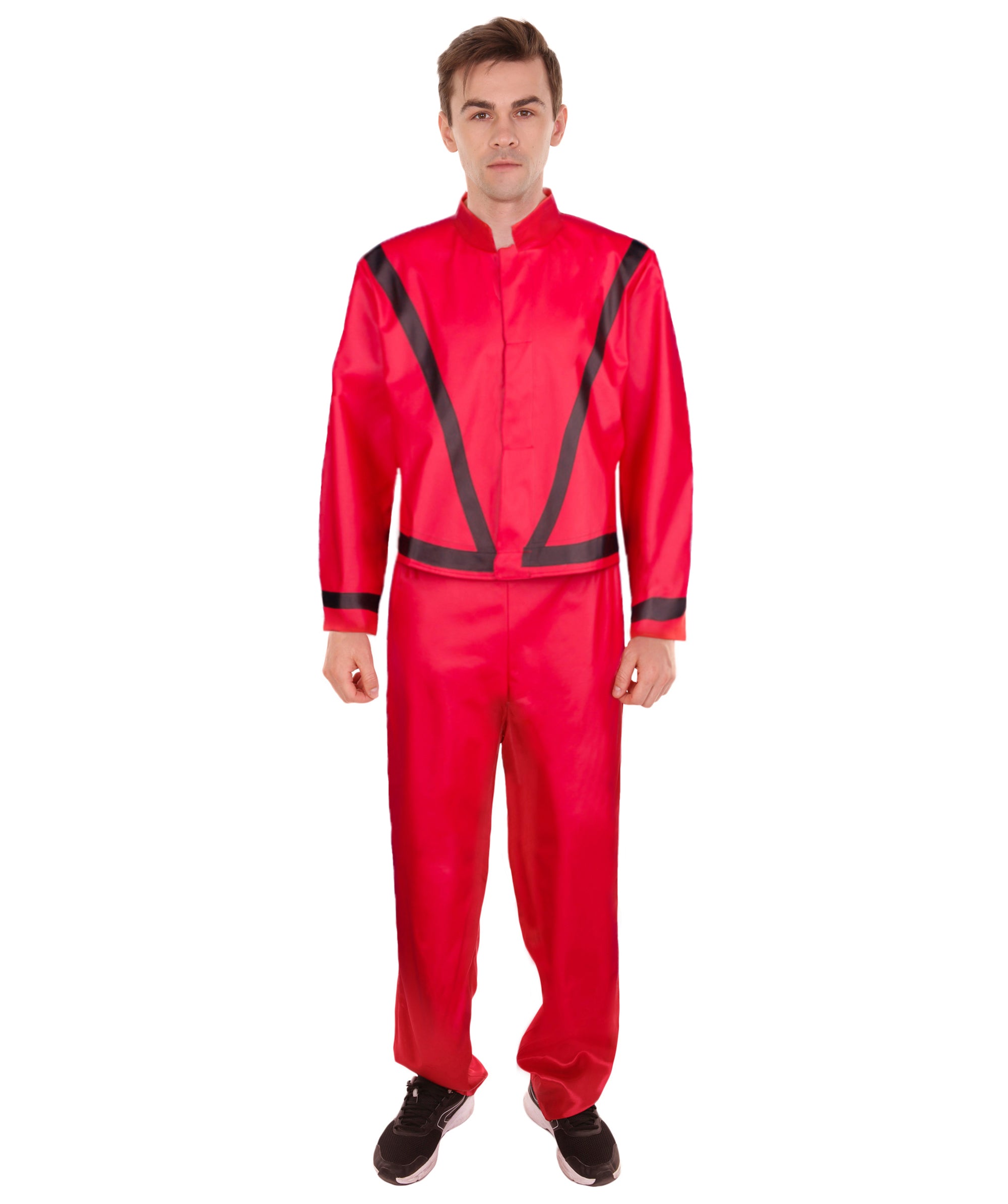 Adult Men's Thriller Red Suit Celebrity Costume | Red Cosplay Costume ...