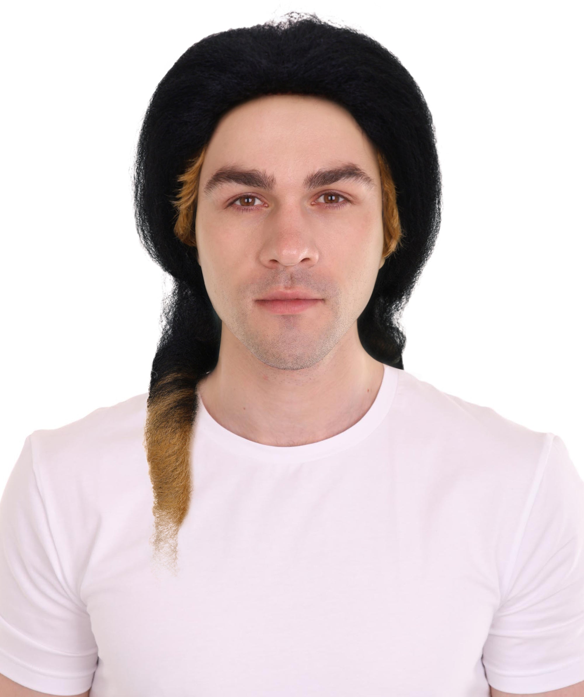 Men’s Short Teased Spiky Wig - Adult / Multicolor - HalloweenPartyOnline