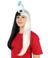 Alien Wig with Antennae - Adult / Blue - HalloweenPartyOnline
