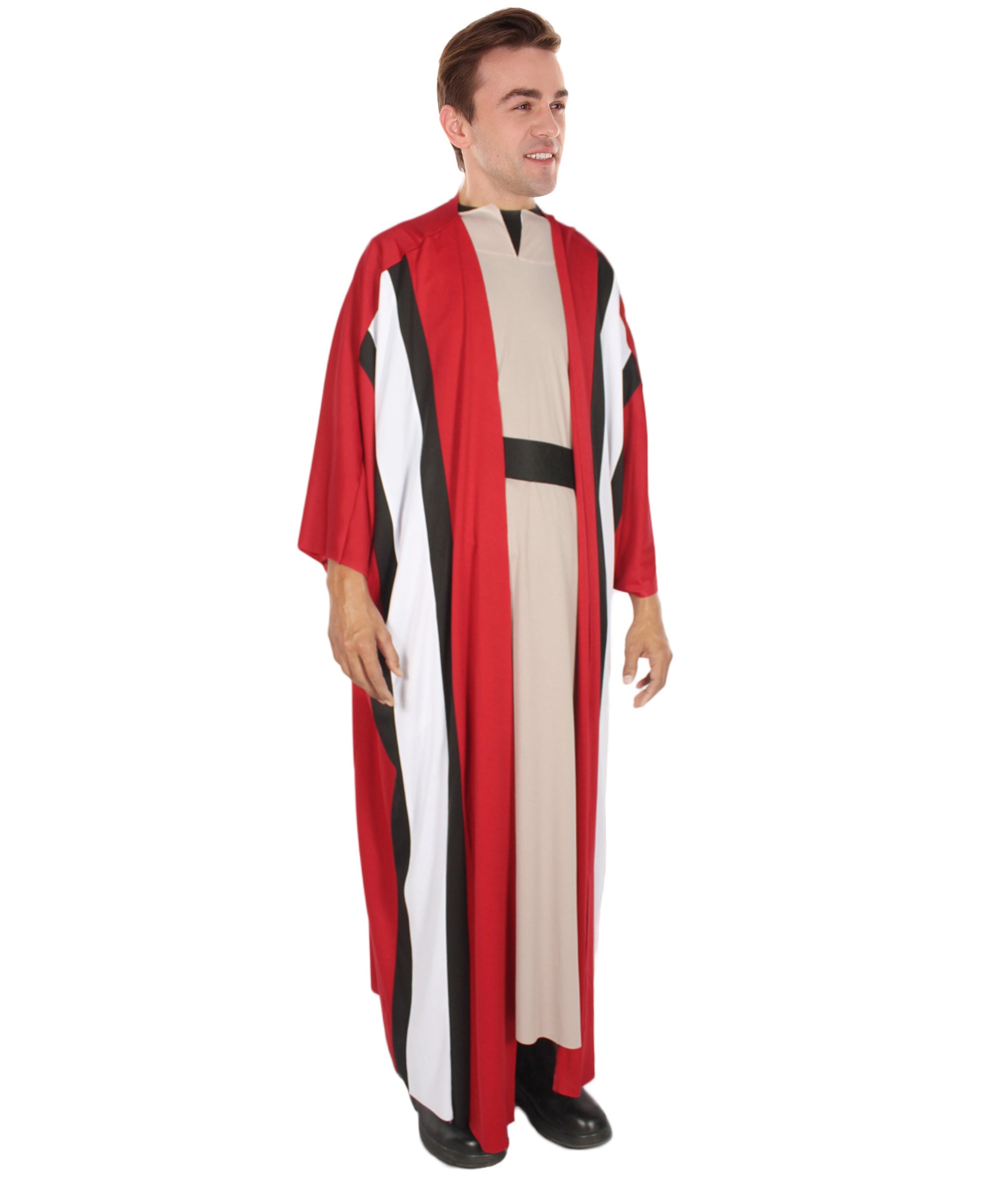 Adult Men's Biblical Moses Religious Red White Cosplay Costume ...