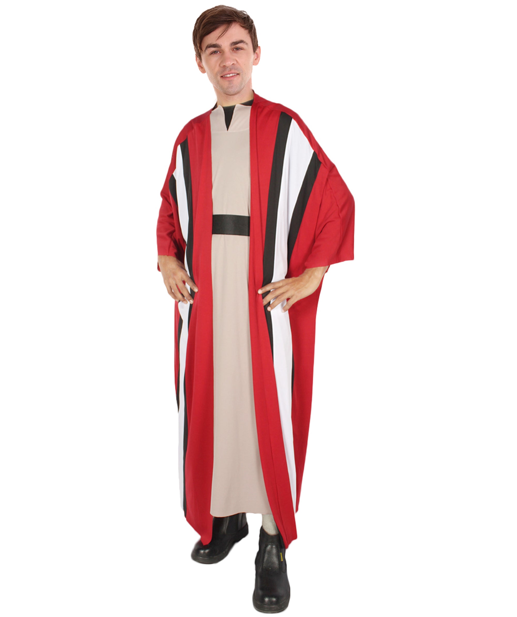 Adult Men's Biblical Moses Religious Red White Cosplay Costume ...
