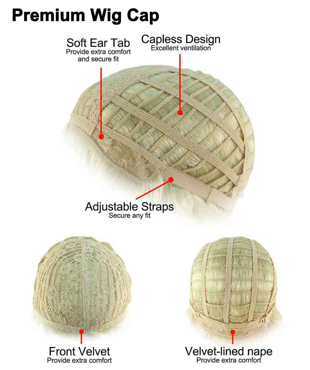 Short Womens Wig | Cosplay Blue Wig | Premium Breathable Capless Cap ...