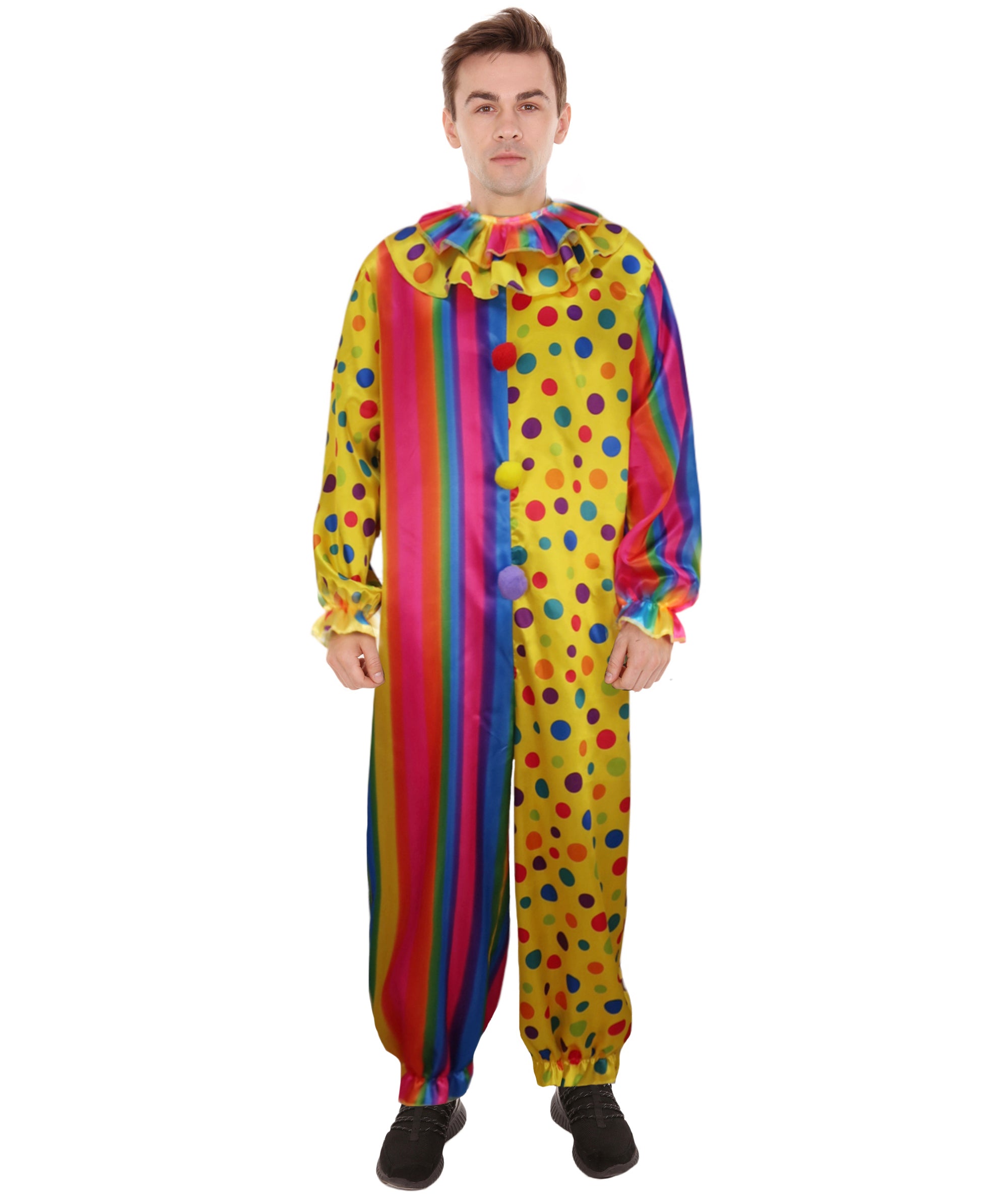 Adult Men's Spots The Clown Jumpsuit Funny Costume | HPO ...