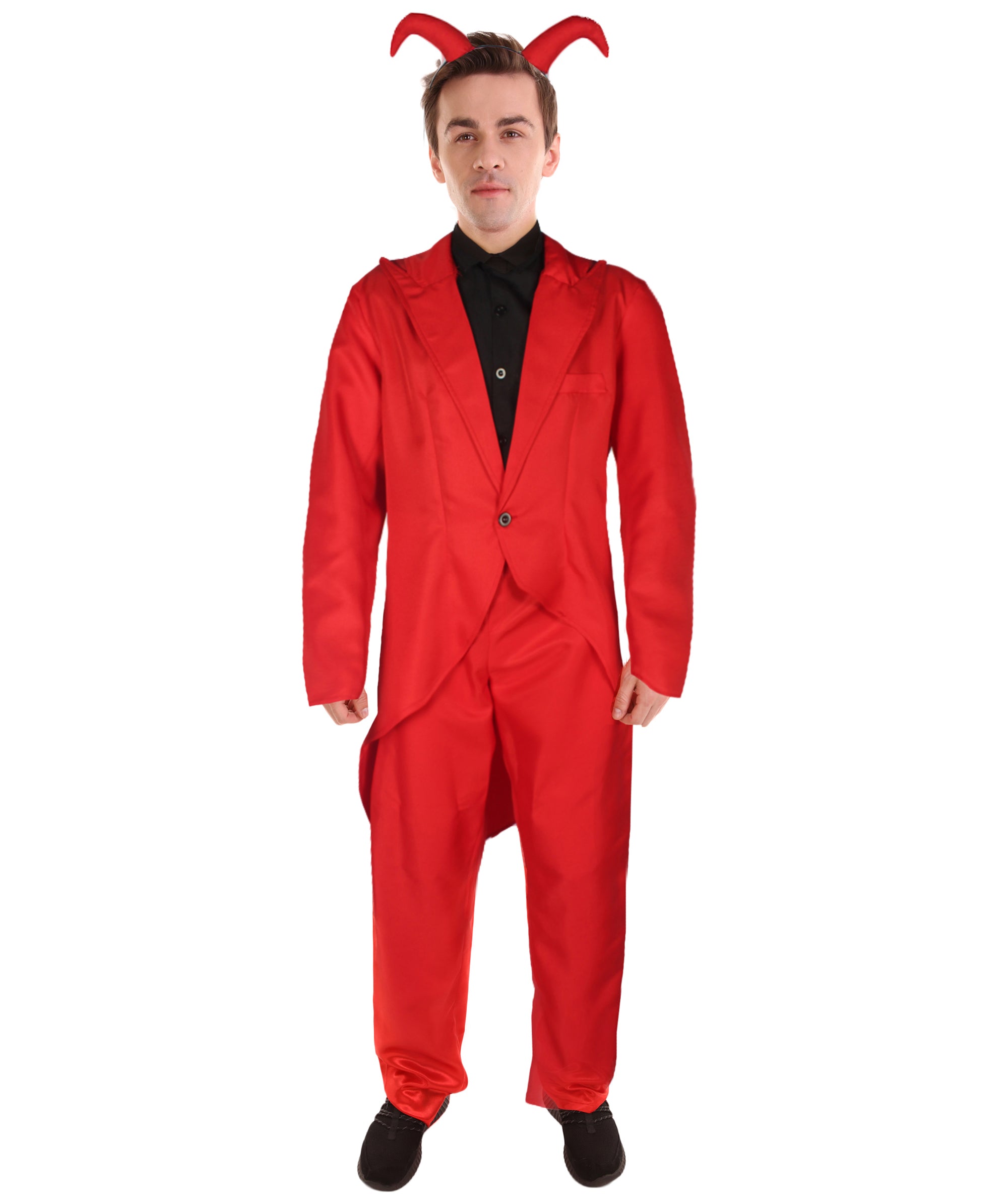 Black and Red Devil Costume - HalloweenPartyOnline