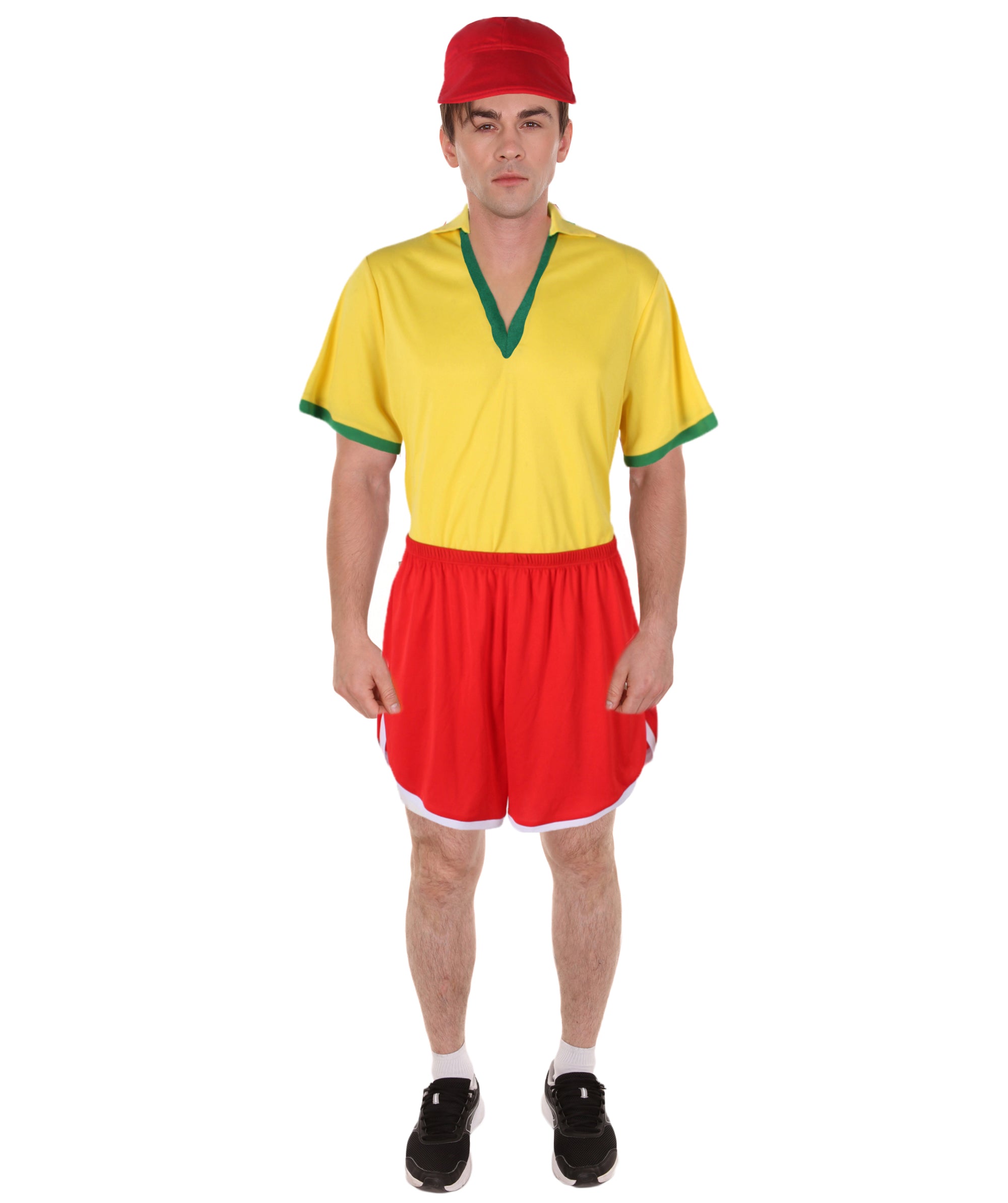 Men's Forrest Runner Movie Character Costume I - Small / Yellow/Red ...