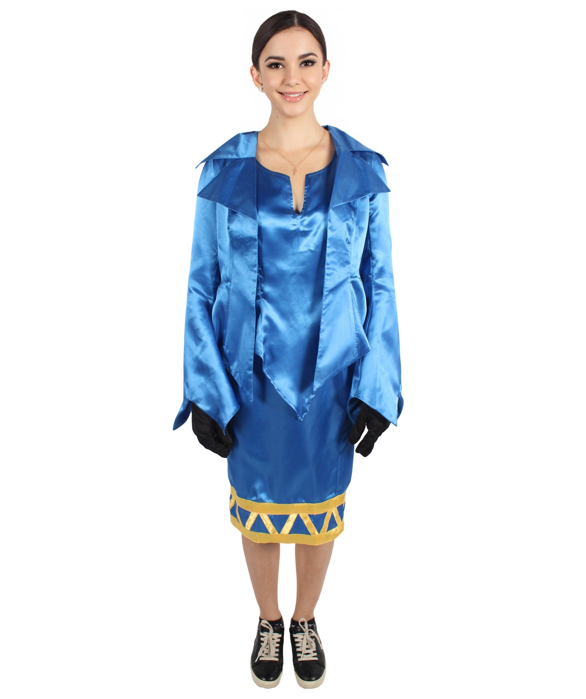 Women's Animated Villain Dark Blue Cosplay Costume| - Small / Blue ...