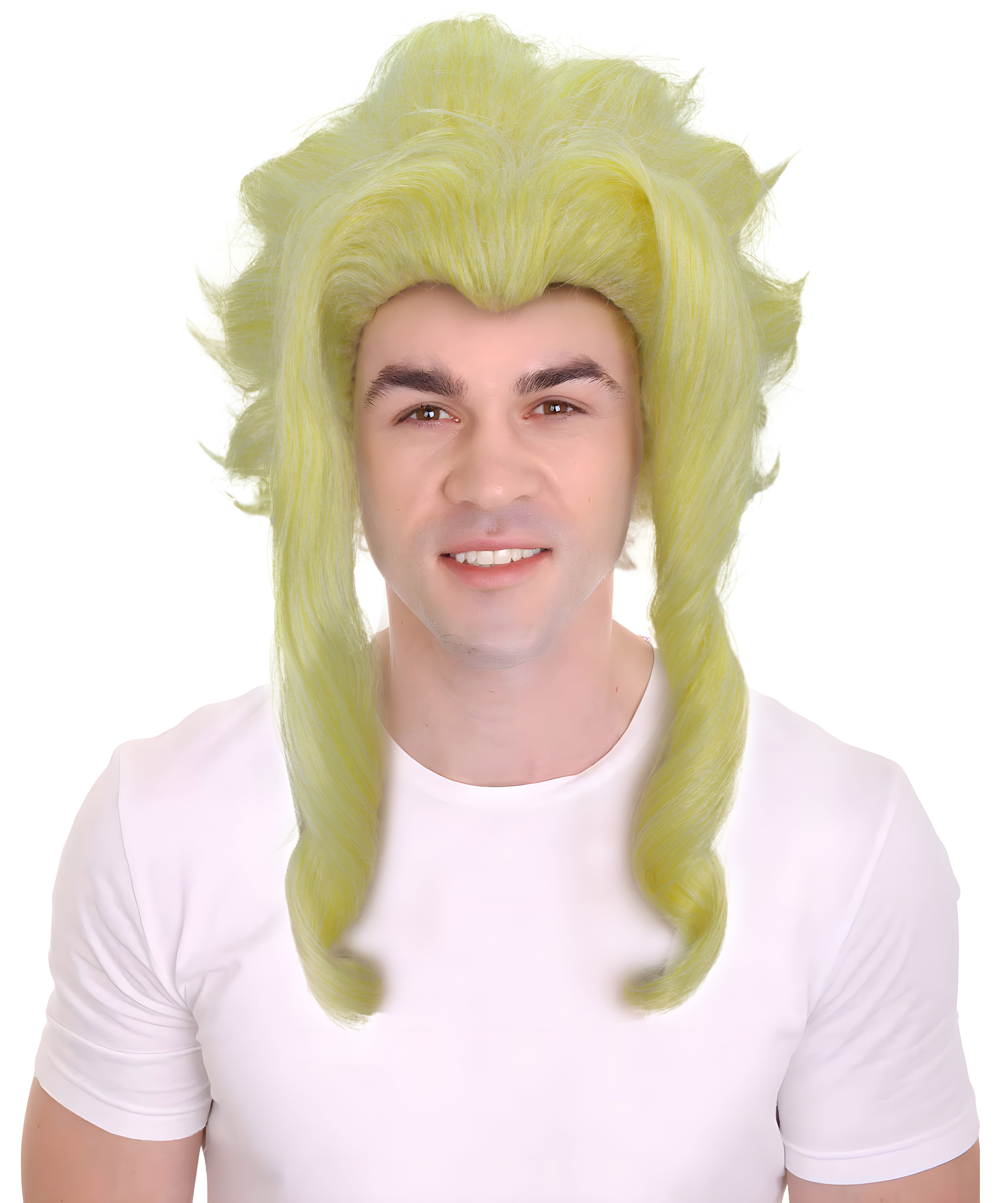 Men's Blonde Spiky Long Wig|