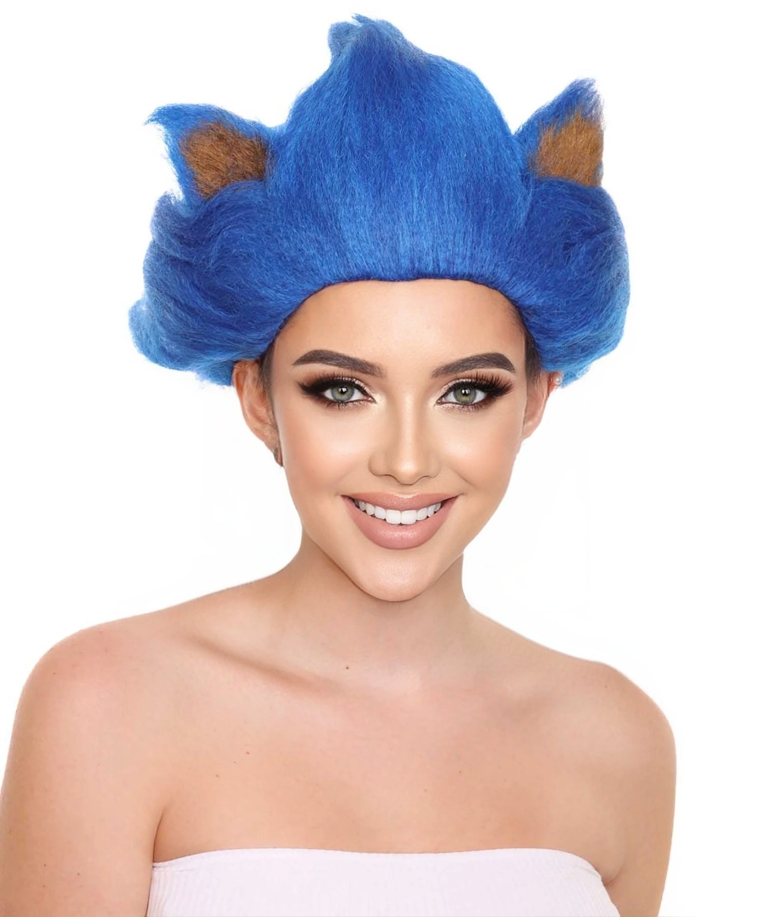 Spiked Long Blue Cosplay - One Size / Blue - HalloweenPartyOnline