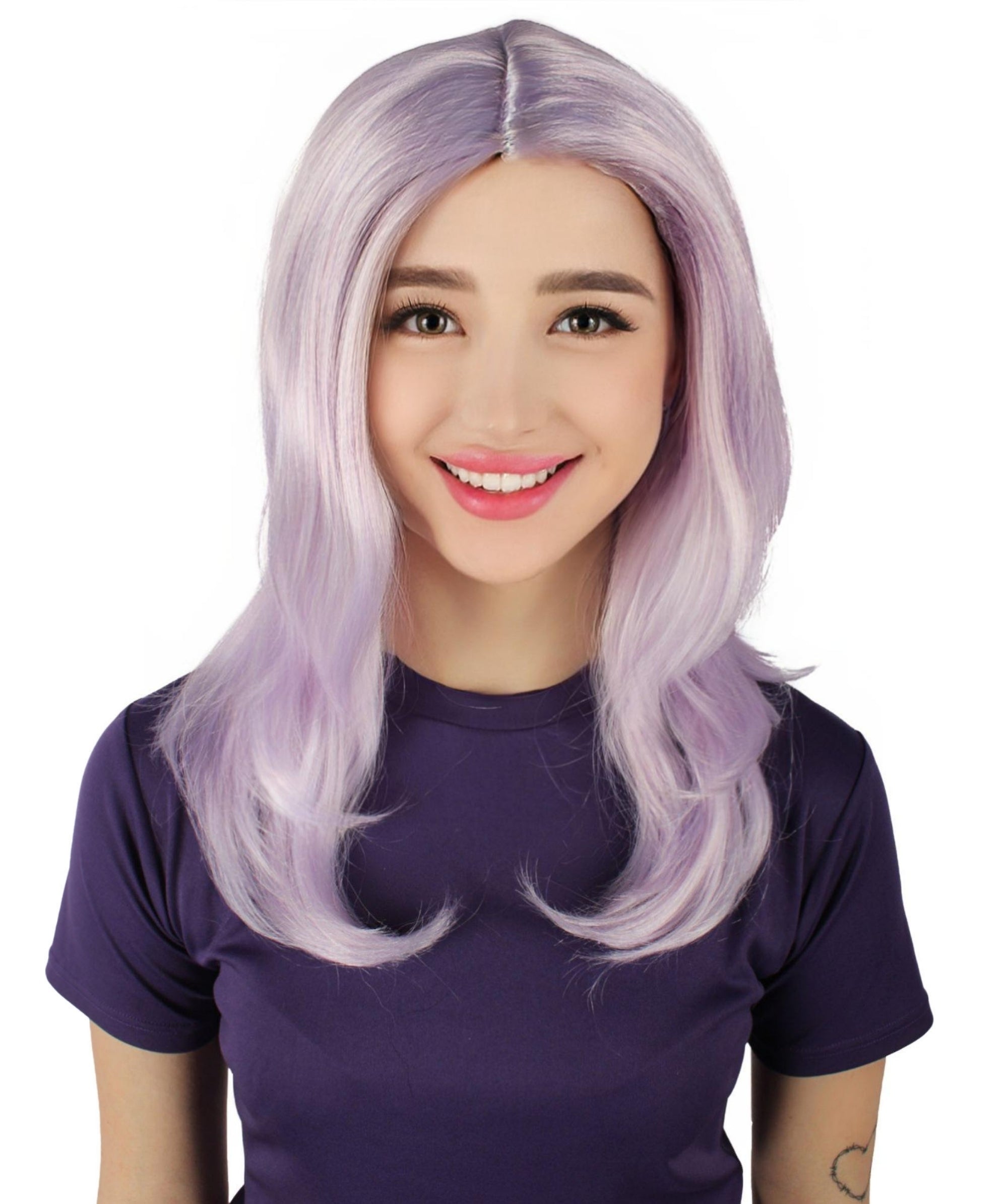 Animated Cartoon Wig - Pale Purple / One Size - HalloweenPartyOnline