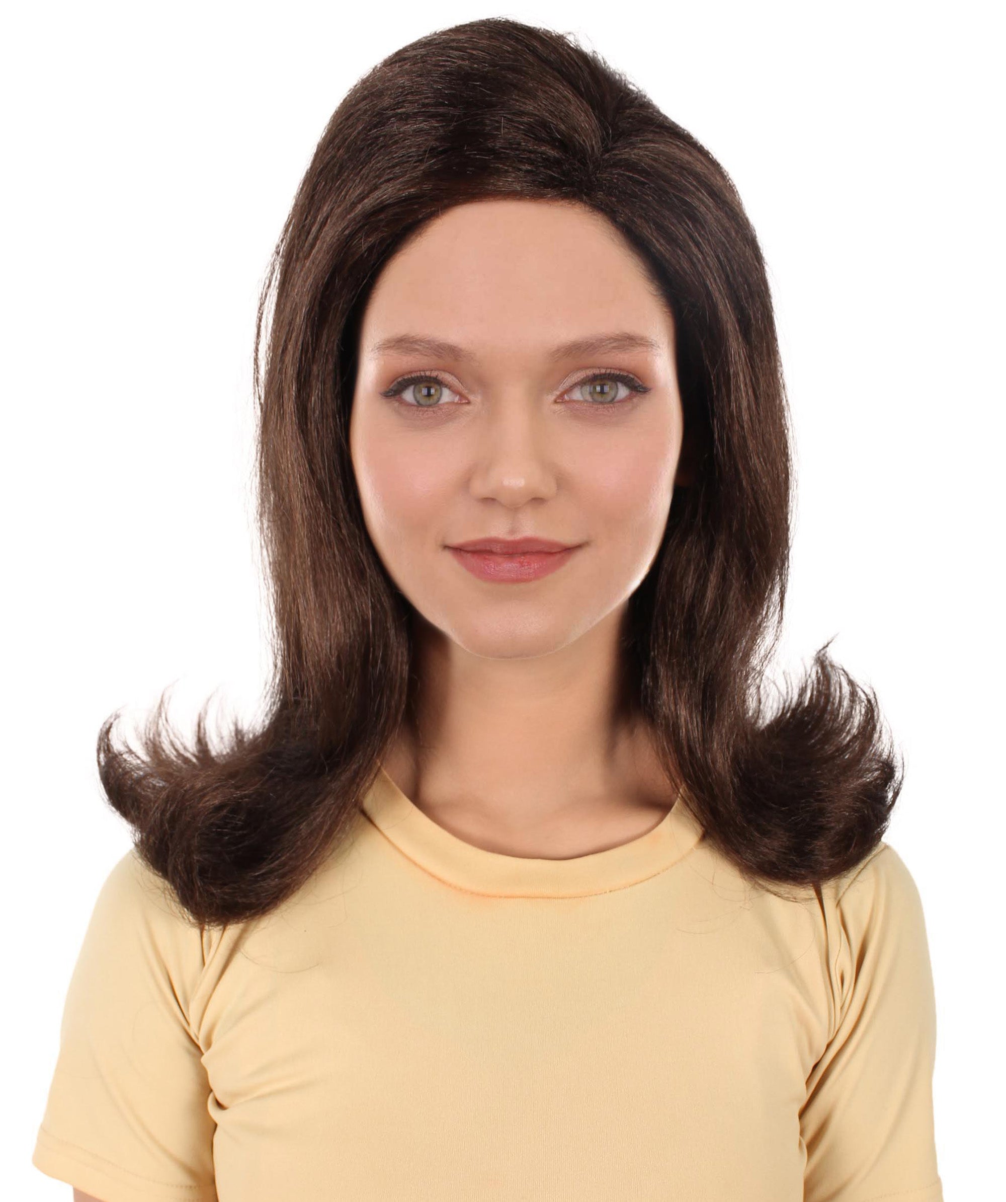 60s American Popular Sitcom Wig - One Size / Brown - HalloweenPartyOnline