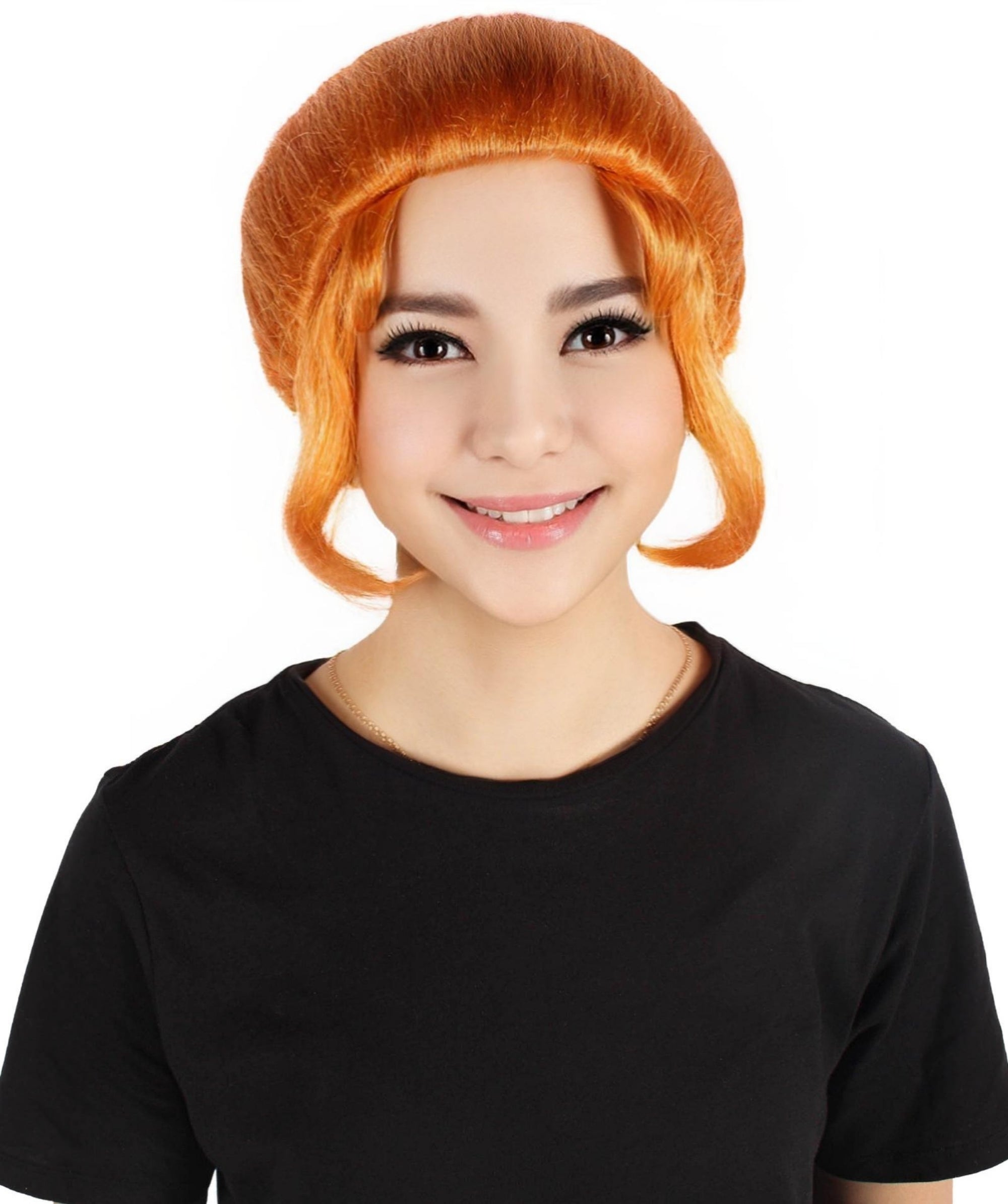 Men's Orange Color Short Spiky Wig. - One Size / Orange ...