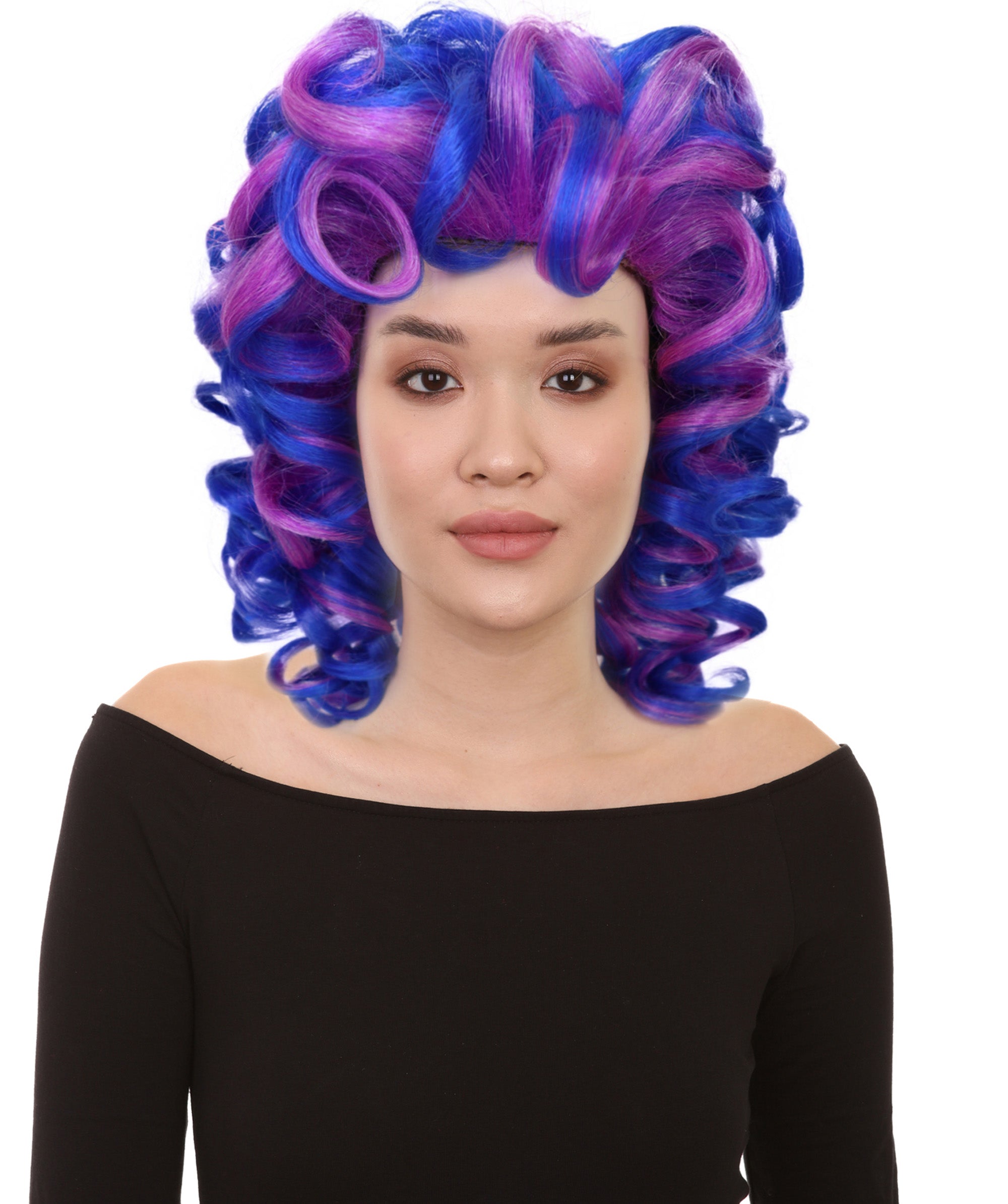 Big Curly Wig - Adult / Multicolor - HalloweenPartyOnline