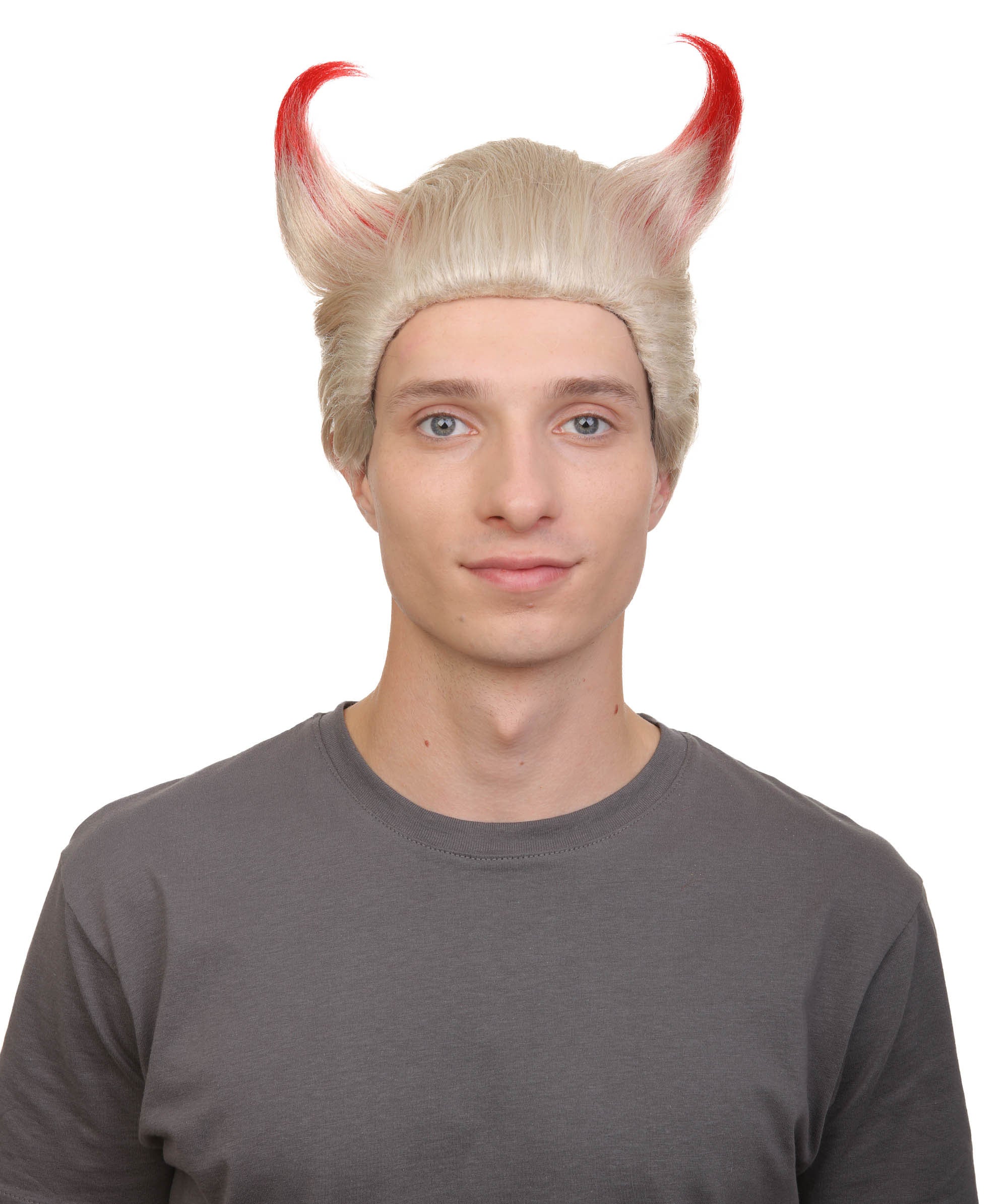 Adult Men's K-pop Singer Guitarist Blonde Devil Wig - HalloweenPartyOnline