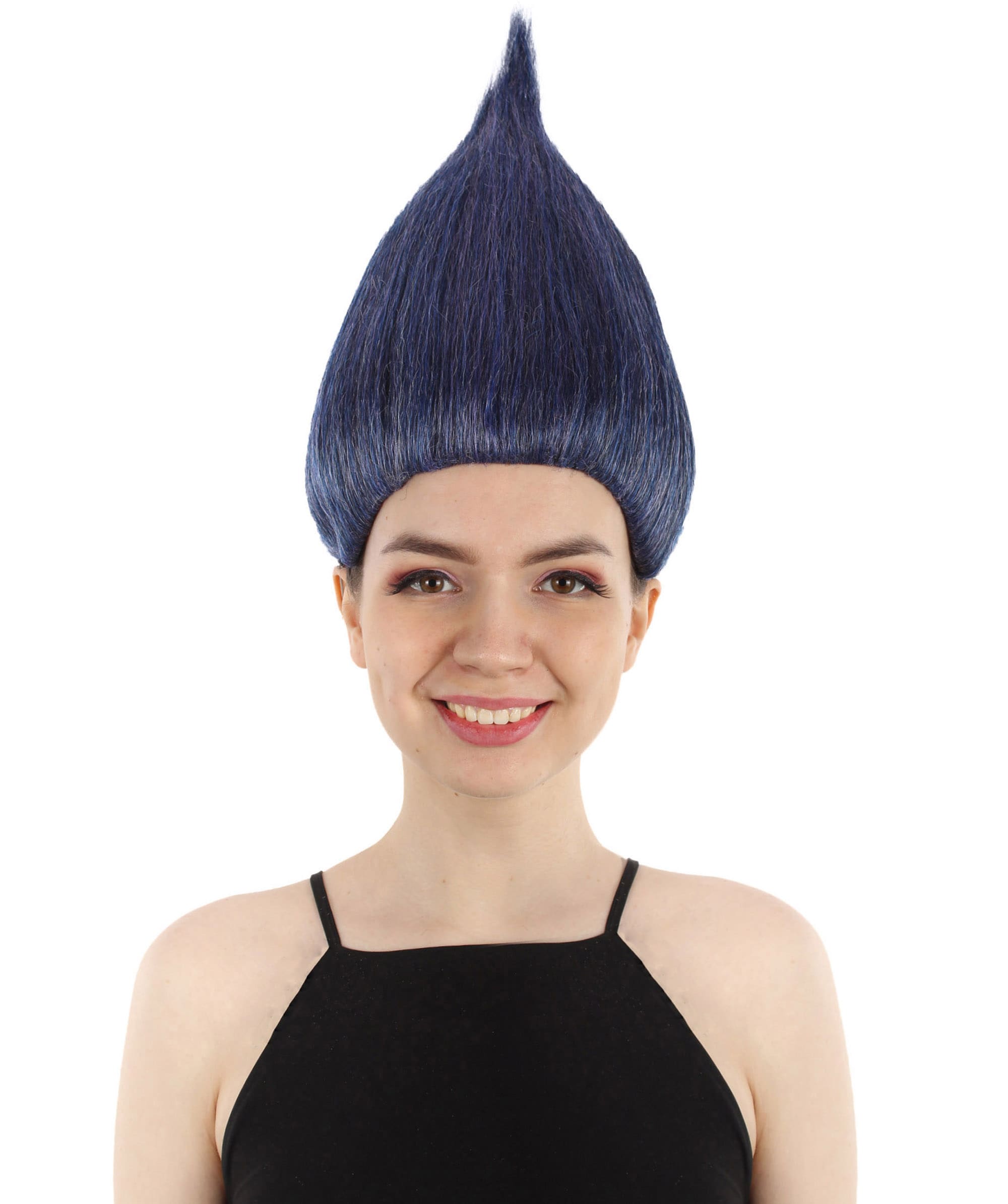 Women's Navy Blue Dwarf Wig - HalloweenPartyOnline