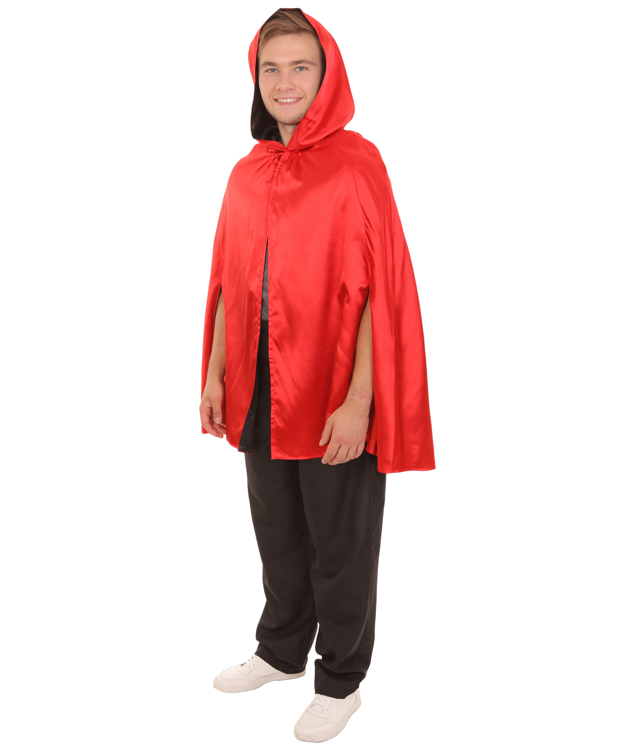 Adult Men's Reversible Hooded Short Cape Costume | HPO ...