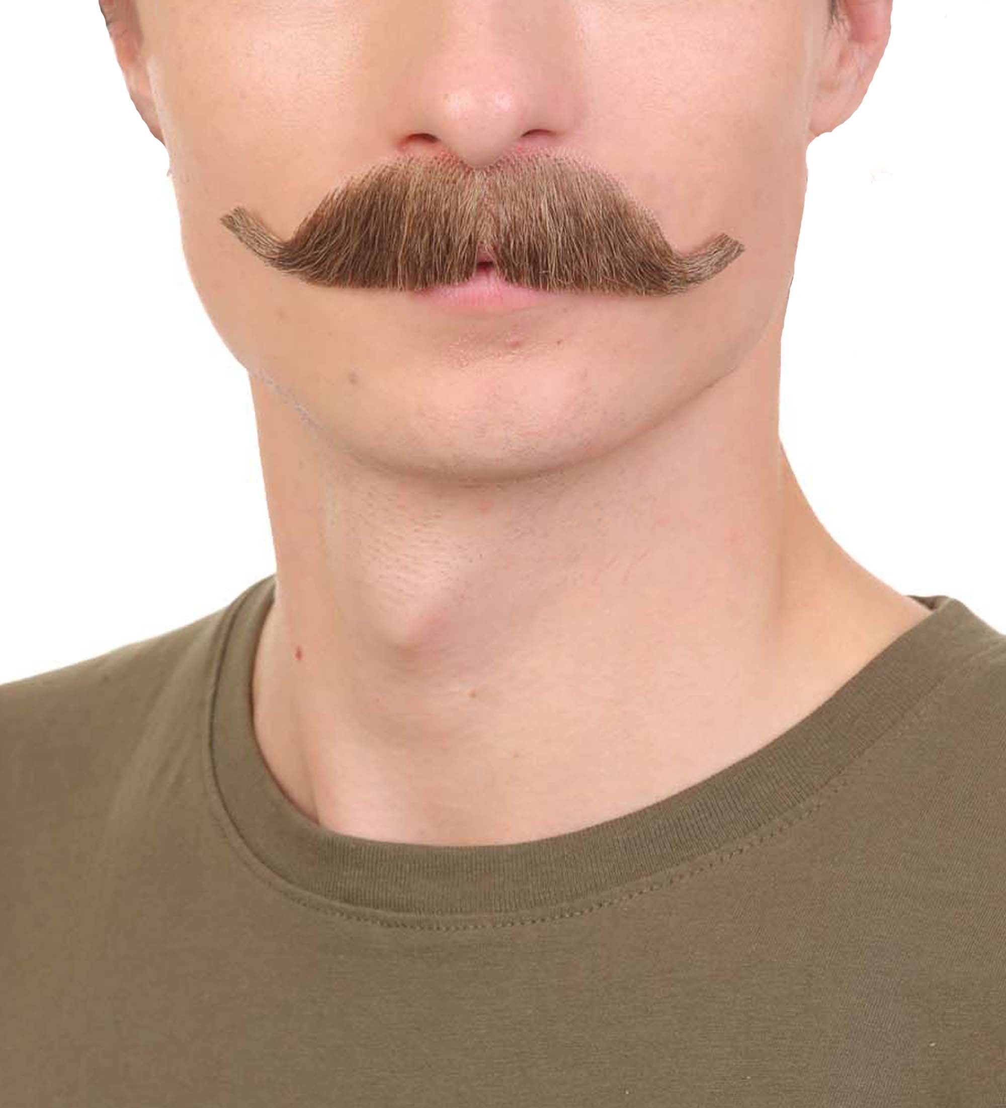 western mustache style | Fake Human Hair - HalloweenPartyOnline