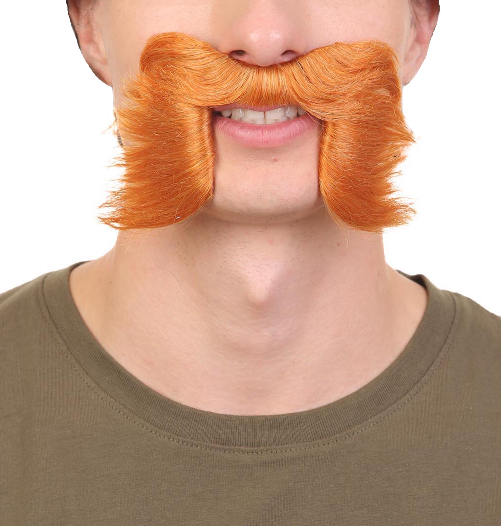 Cosplay Orange Mustache - Orange / Adult - HalloweenPartyOnline