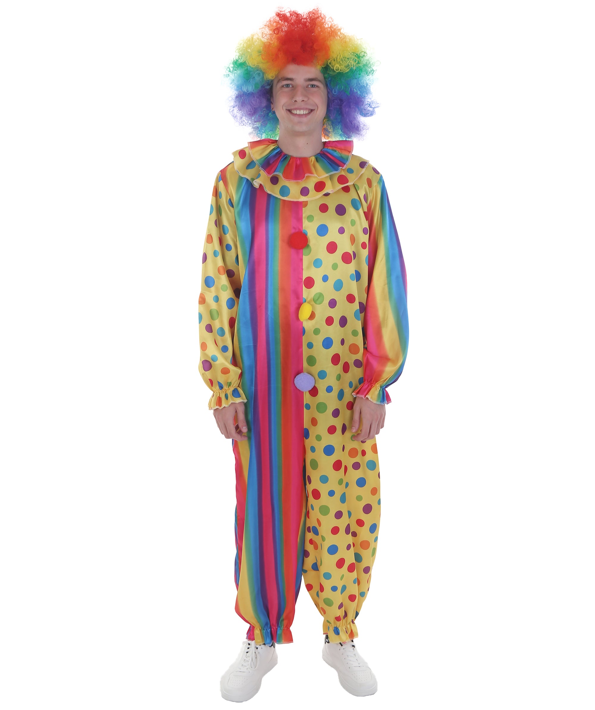 Adult Men's Spots The Clown Jumpsuit Funny Costume | HPO ...