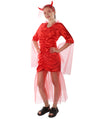 Adult Women's Devilish Devil Bride Costume | Red Halloween Costume ...
