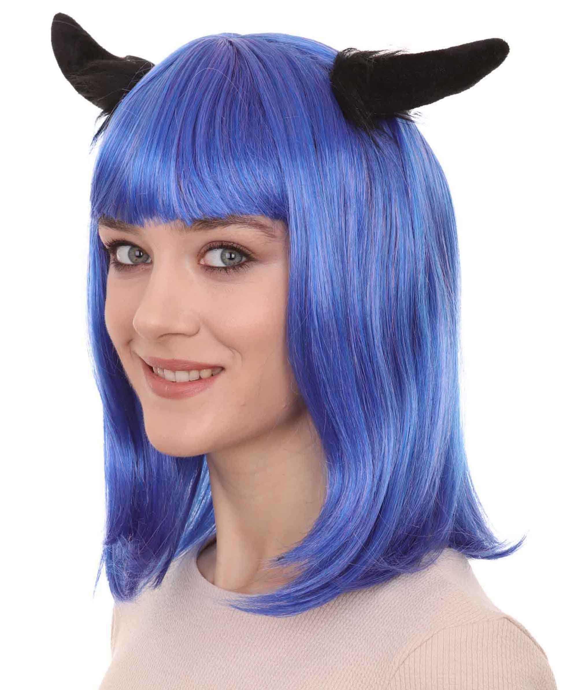 Pico Devil Purple Wig | - HalloweenPartyOnline