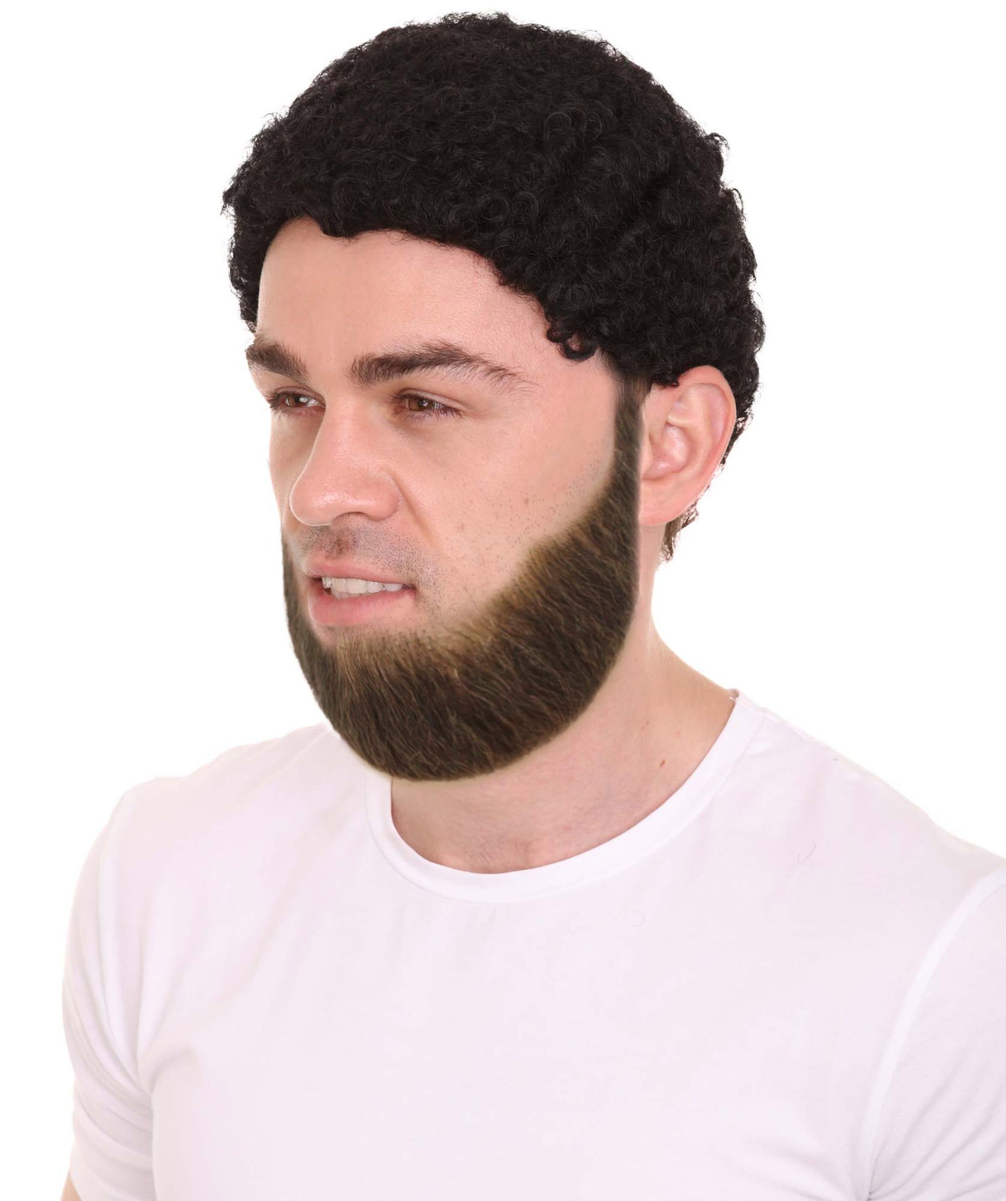 Men's Spade Synthetic Hair Full Beard - HalloweenPartyOnline
