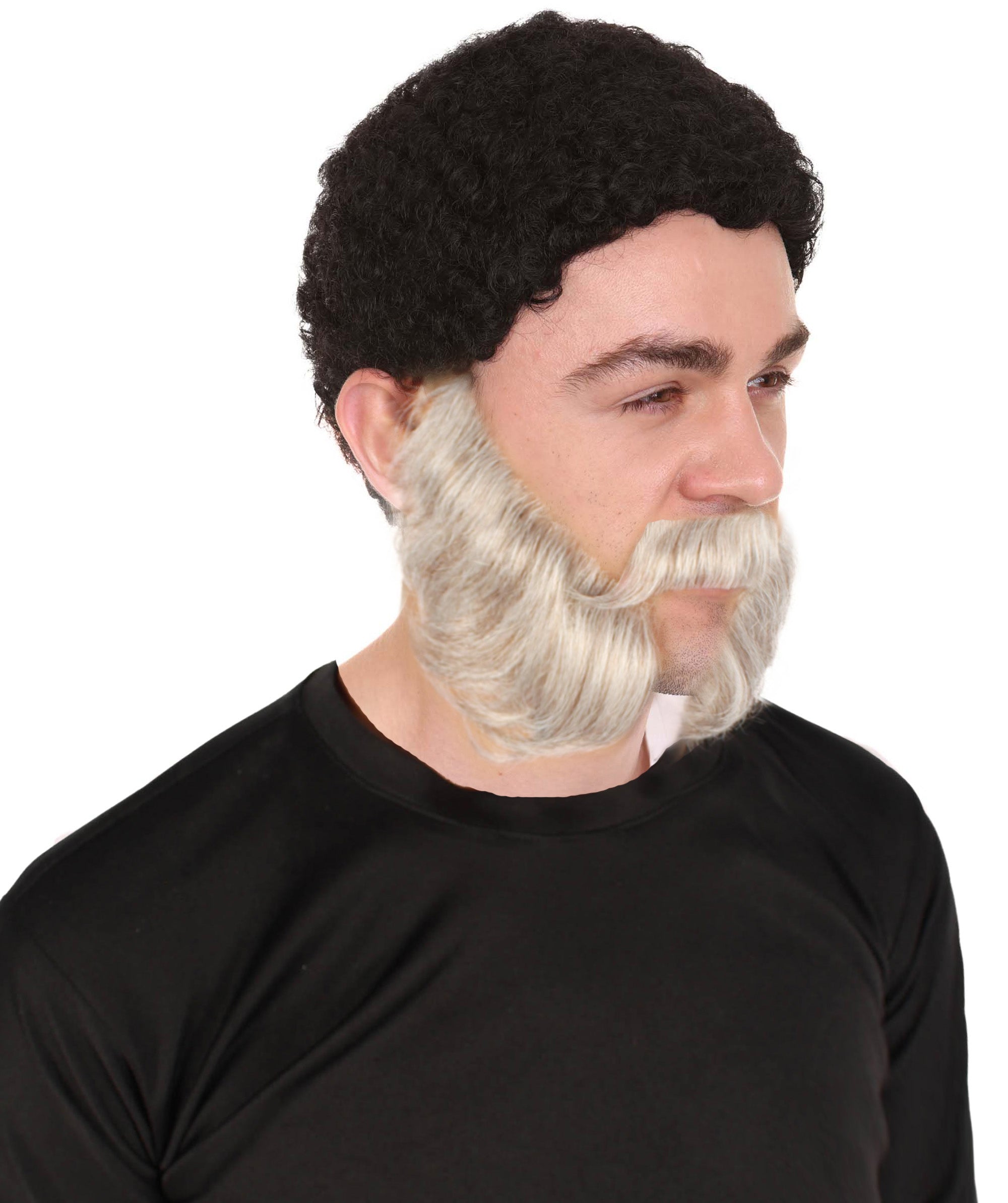 Grey Mutton Chops False Beard | - HalloweenPartyOnline