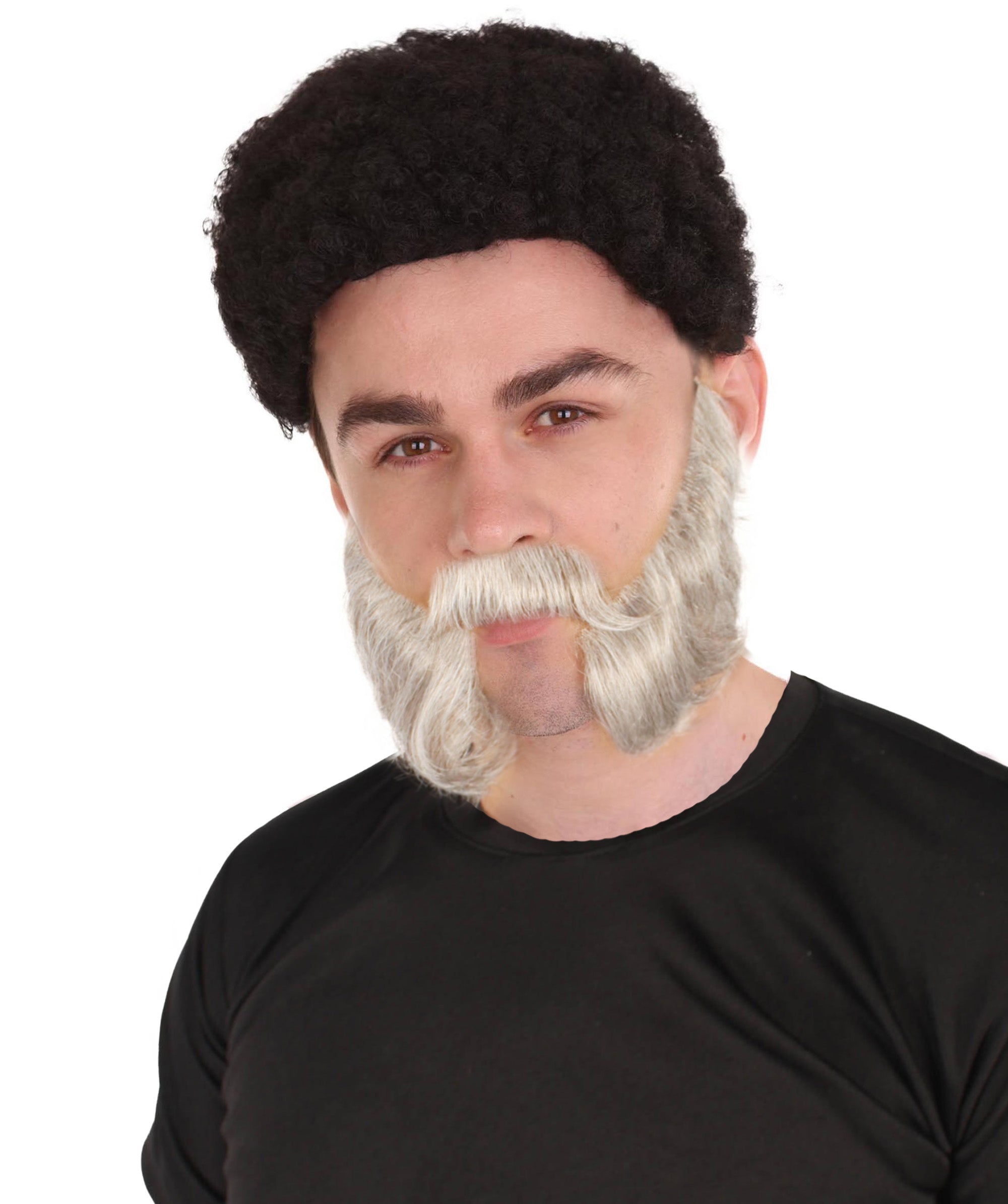 Grey Mutton Chops False Beard | - HalloweenPartyOnline