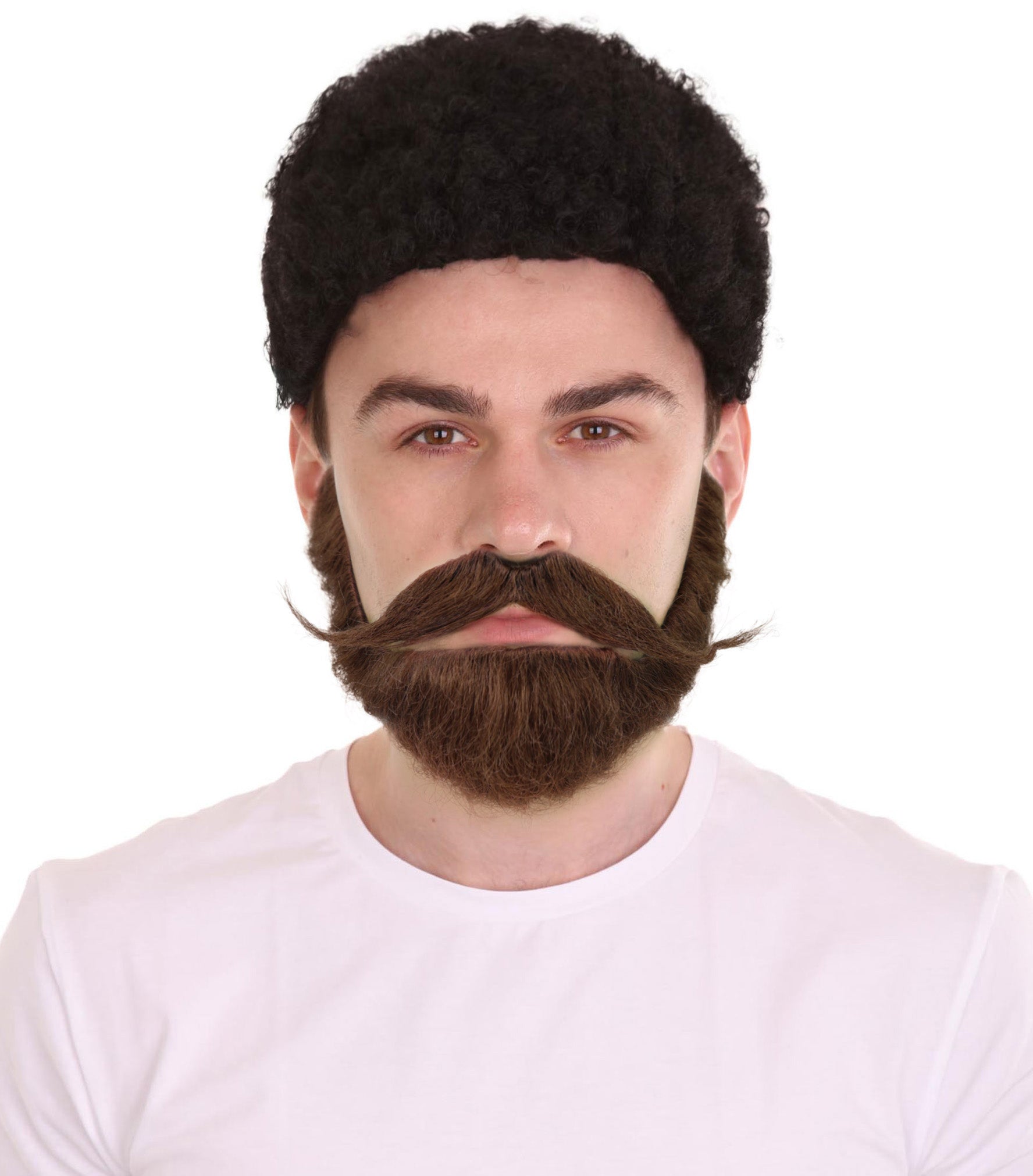 HPO Adult Men’s Long Mustache and Beard Set | Style for Round Face | R ...