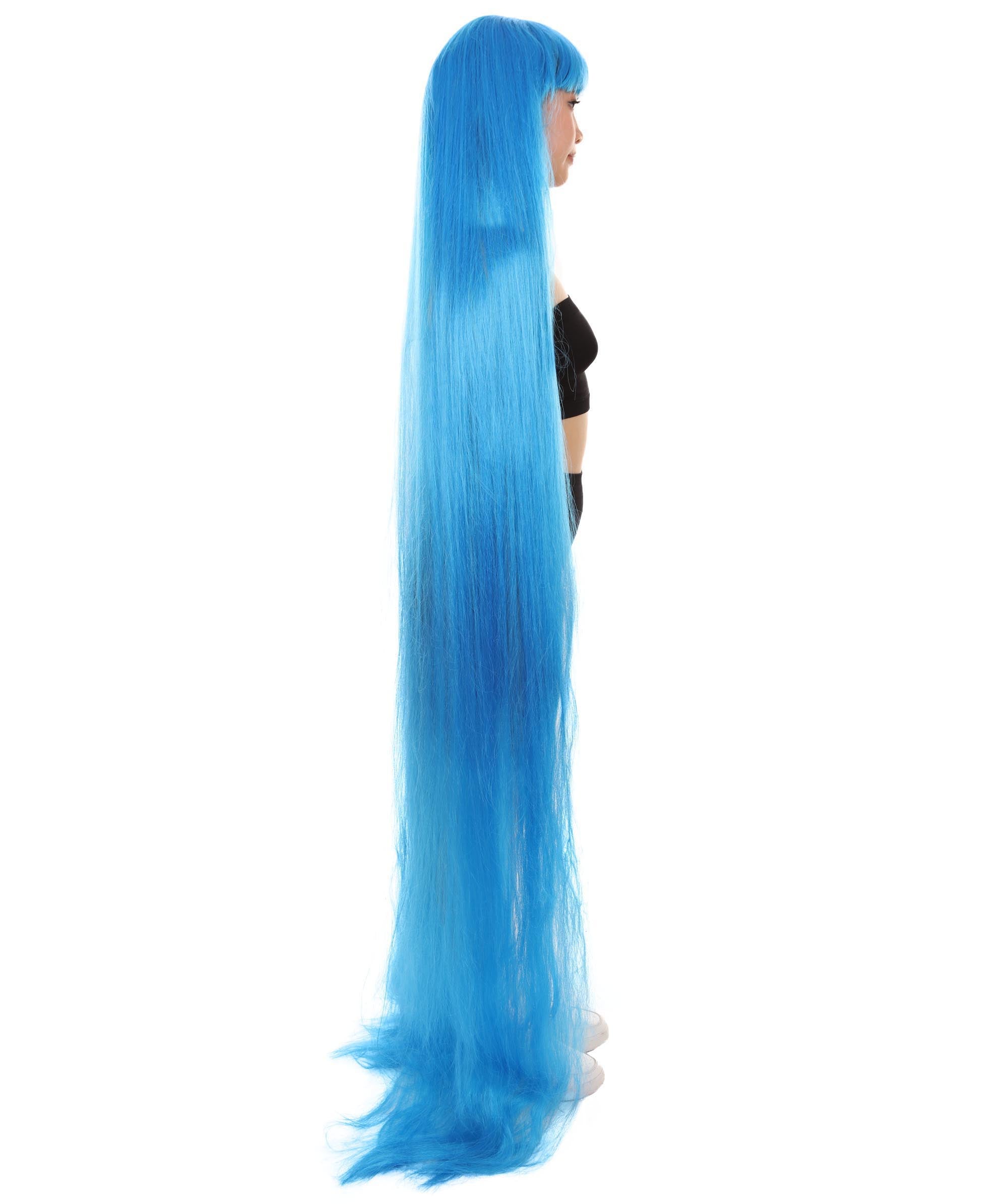 70" Extra Long Neon Pink Wig | Neon Pink Cosplay Wigs | Halloween Wigs ...