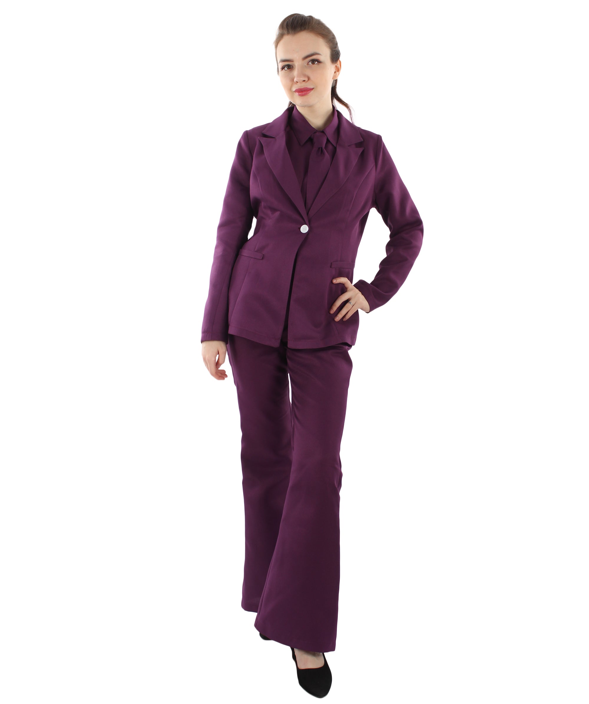 Lt. Purple Deluxe Singer Party Suit Costume - HalloweenPartyOnline