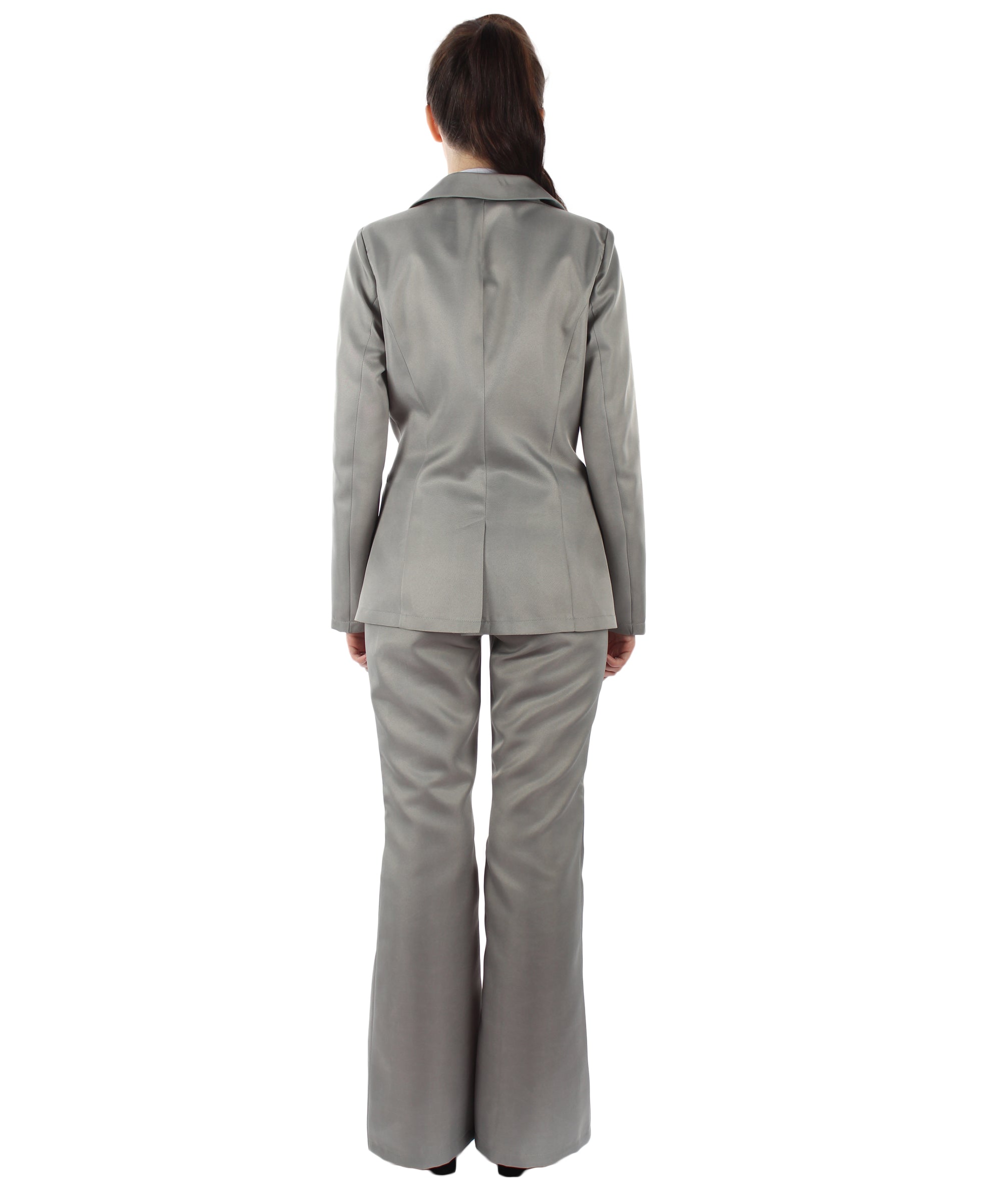 Gray Deluxe Singer Party Suit Costume - HalloweenPartyOnline