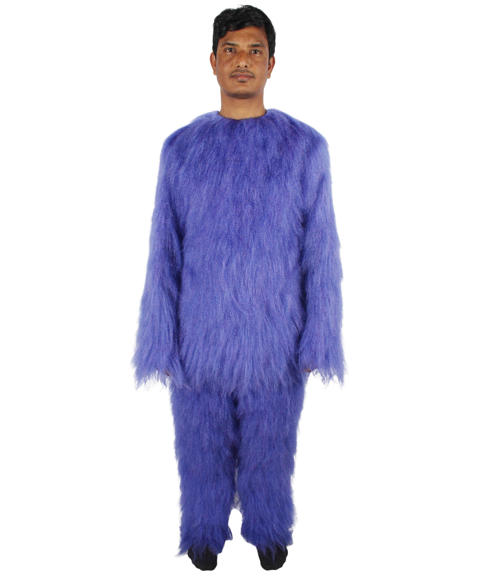 Adult Unisex Cartoon Purple Furry Bug Costume| - HalloweenPartyOnline