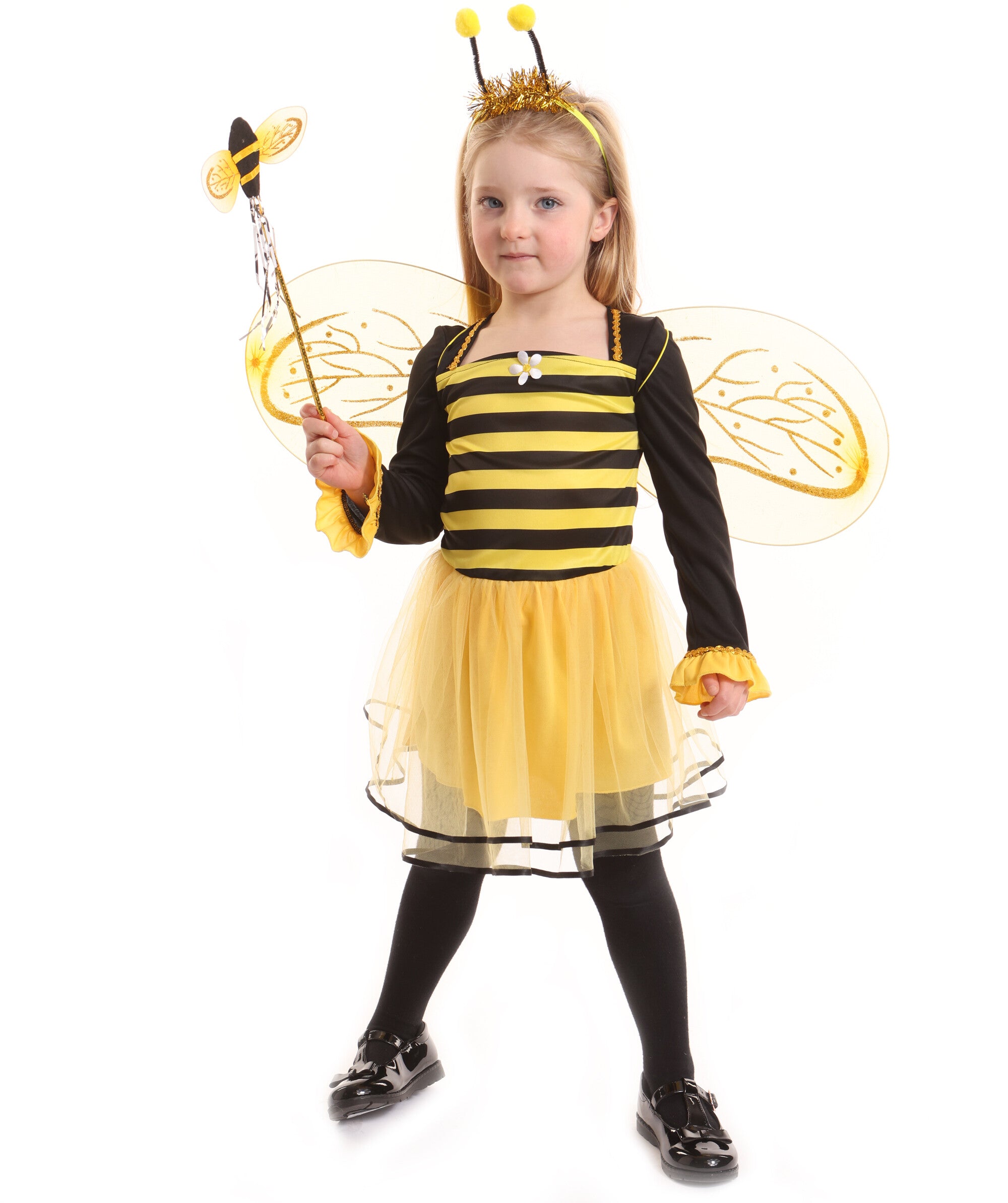 HPO Teen Ballerina Bee Costume | Tutu Dress with Wing Accessories | Ha ...