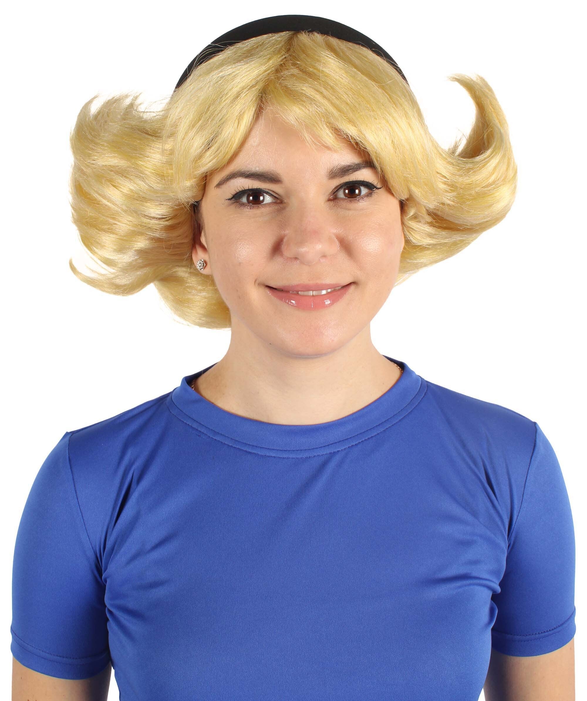 Blonde Short Side Parted Spiky Wig| - One Size / Blonde ...
