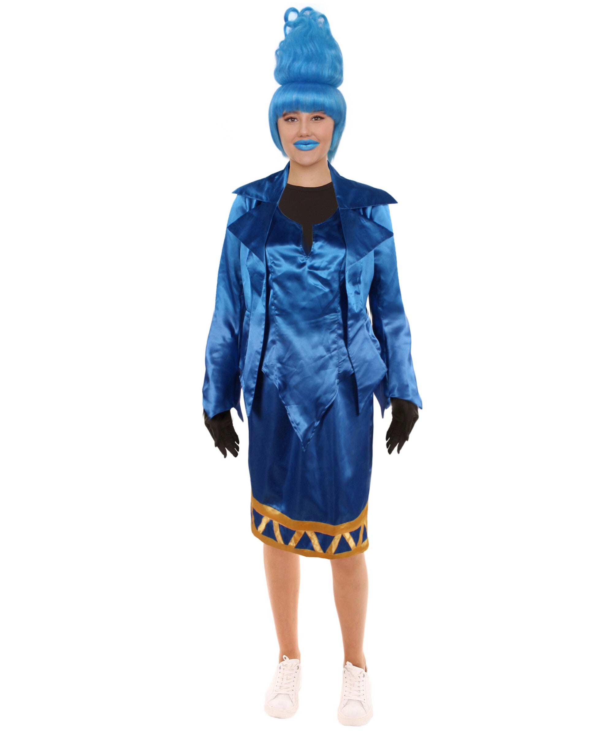 Animated Villain Dark Blue Cosplay Costume - Small / Blue ...
