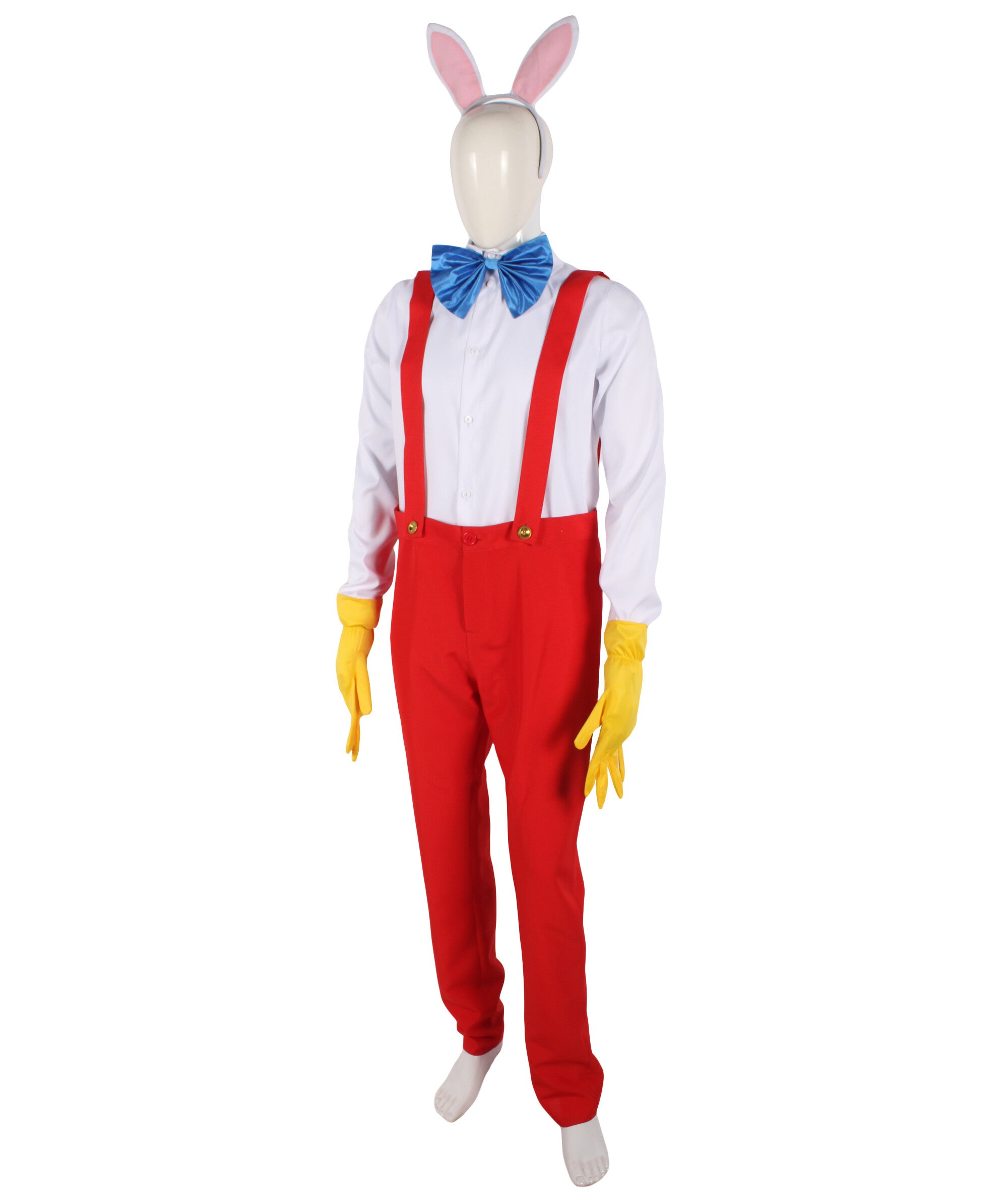 Animated Fictional Rabbit Overalls Costume Set - HalloweenPartyOnline