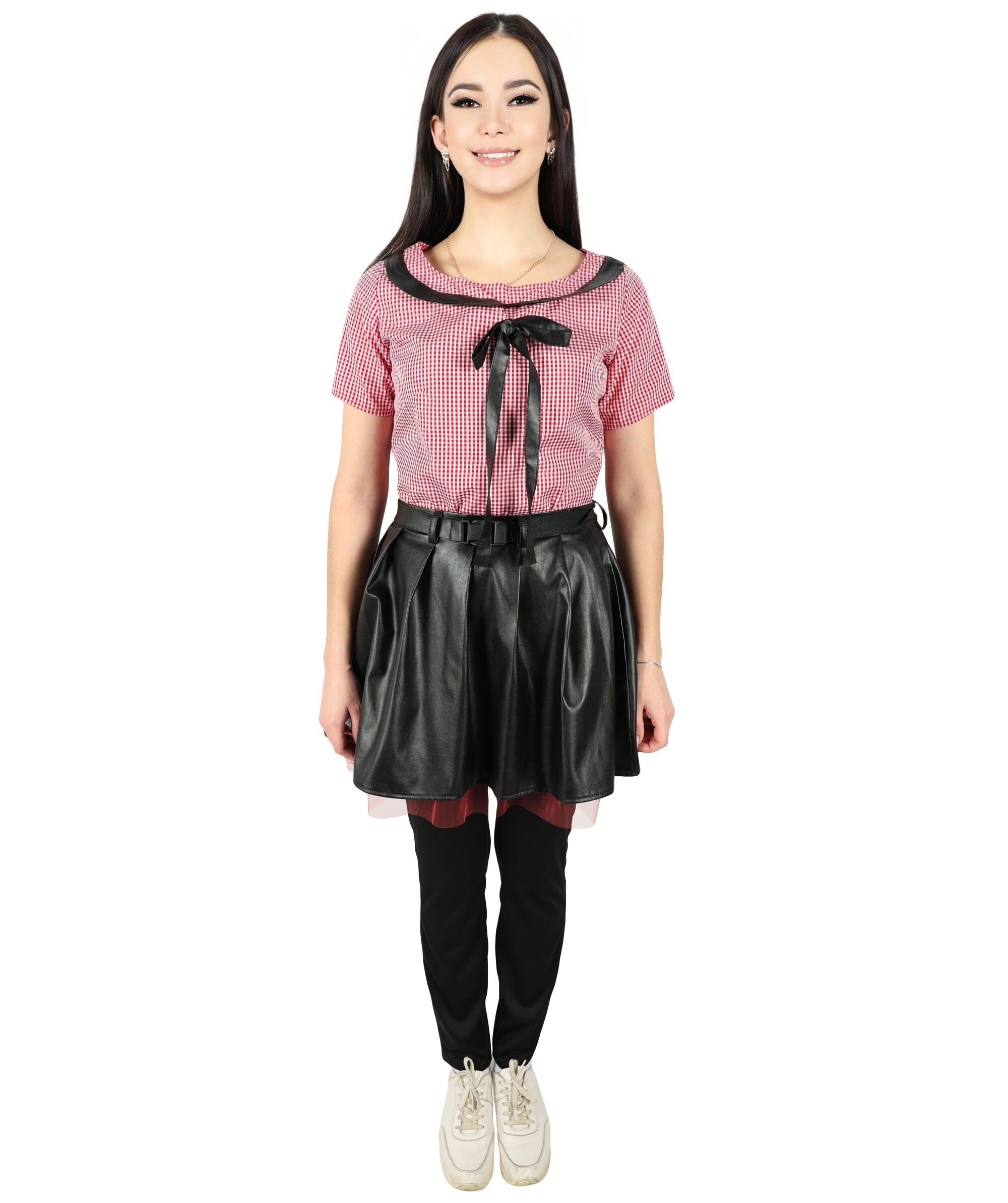 HPO Women's Horror Movie Character Misty Black and Red Gothic Costume ...