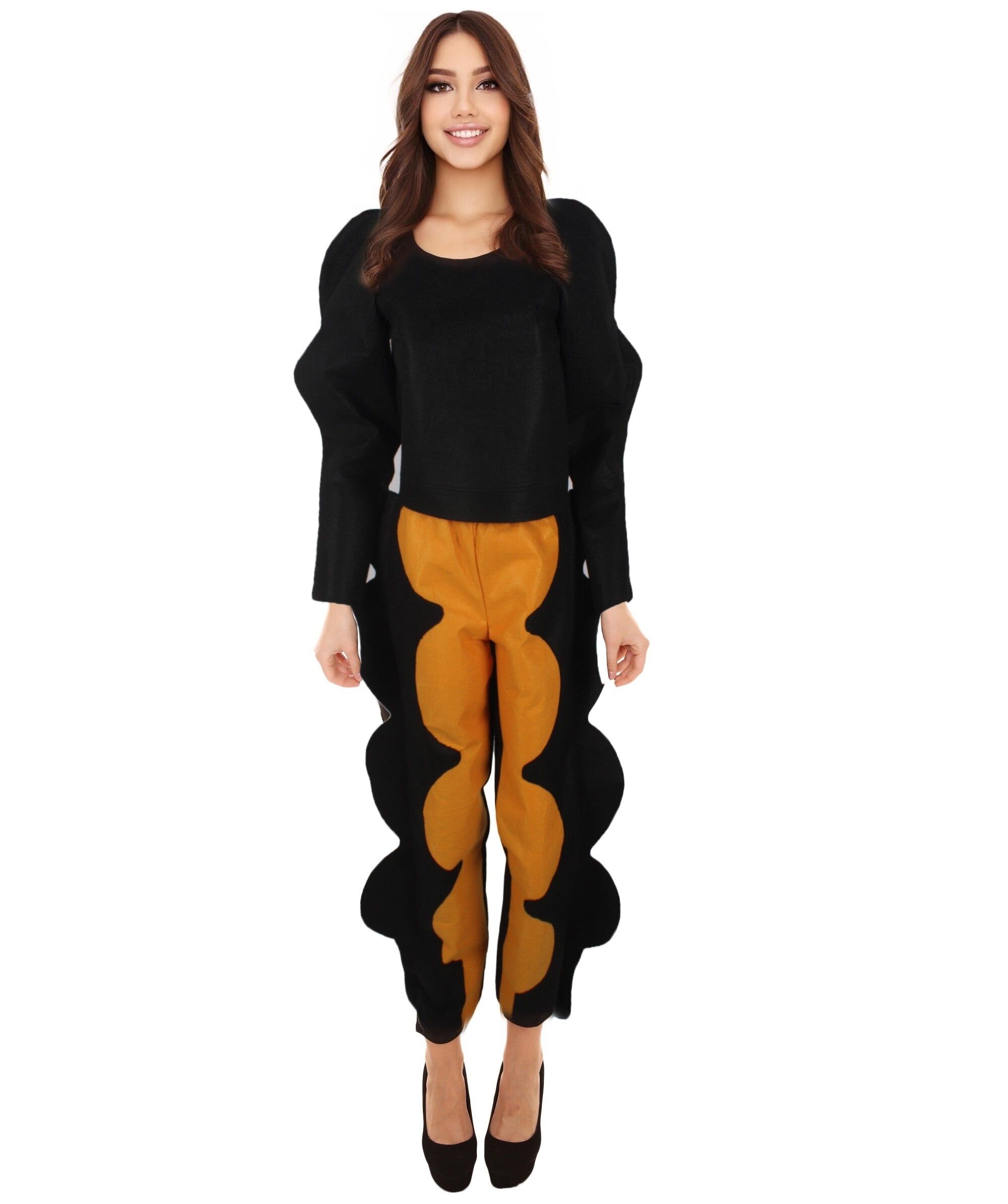 Runaway Show Black Yellow Costume - HalloweenPartyOnline