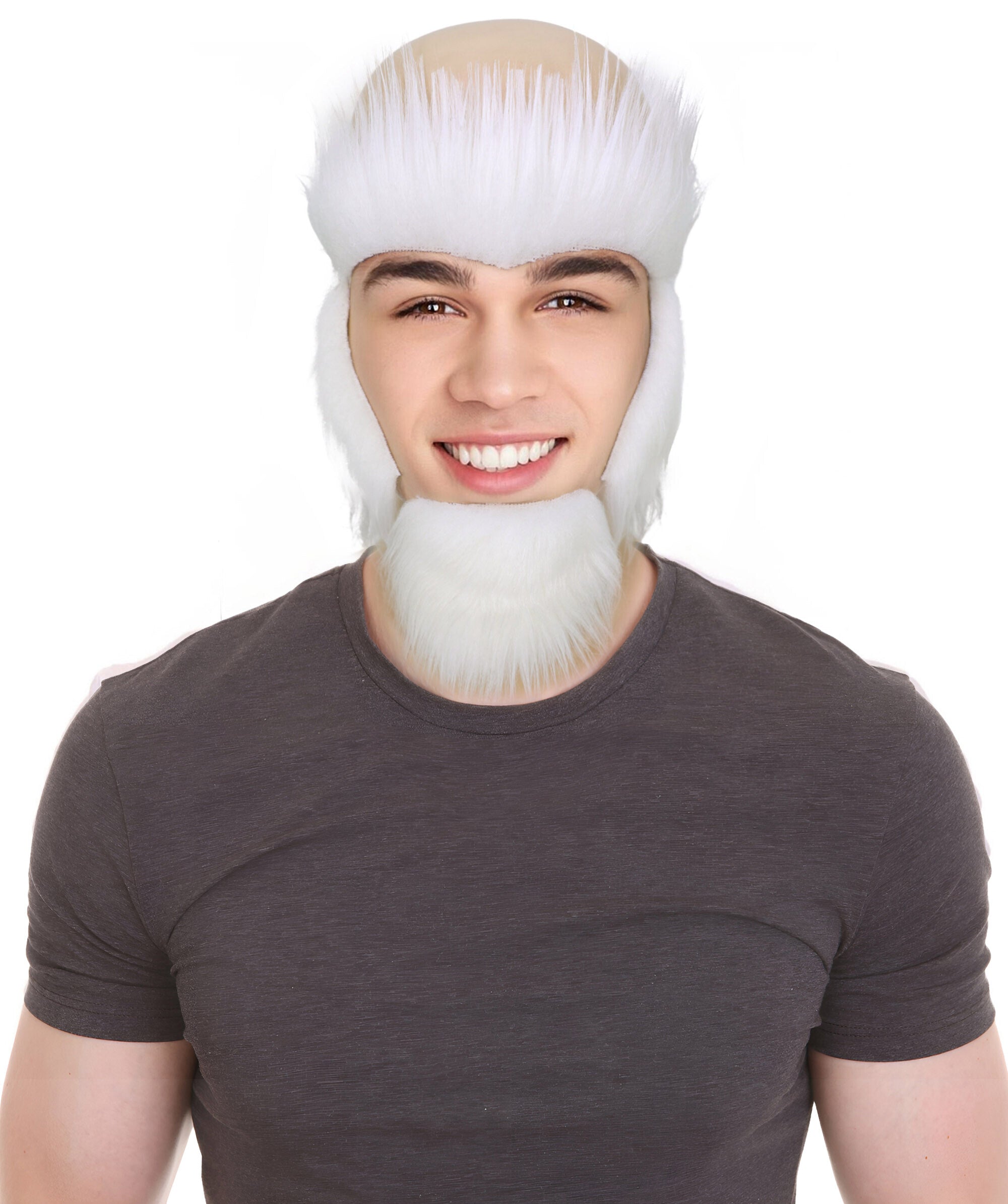 HPO Adult Uncle Sam White Beard, Sideburns & Eyebrows – Self-Adhesive ...