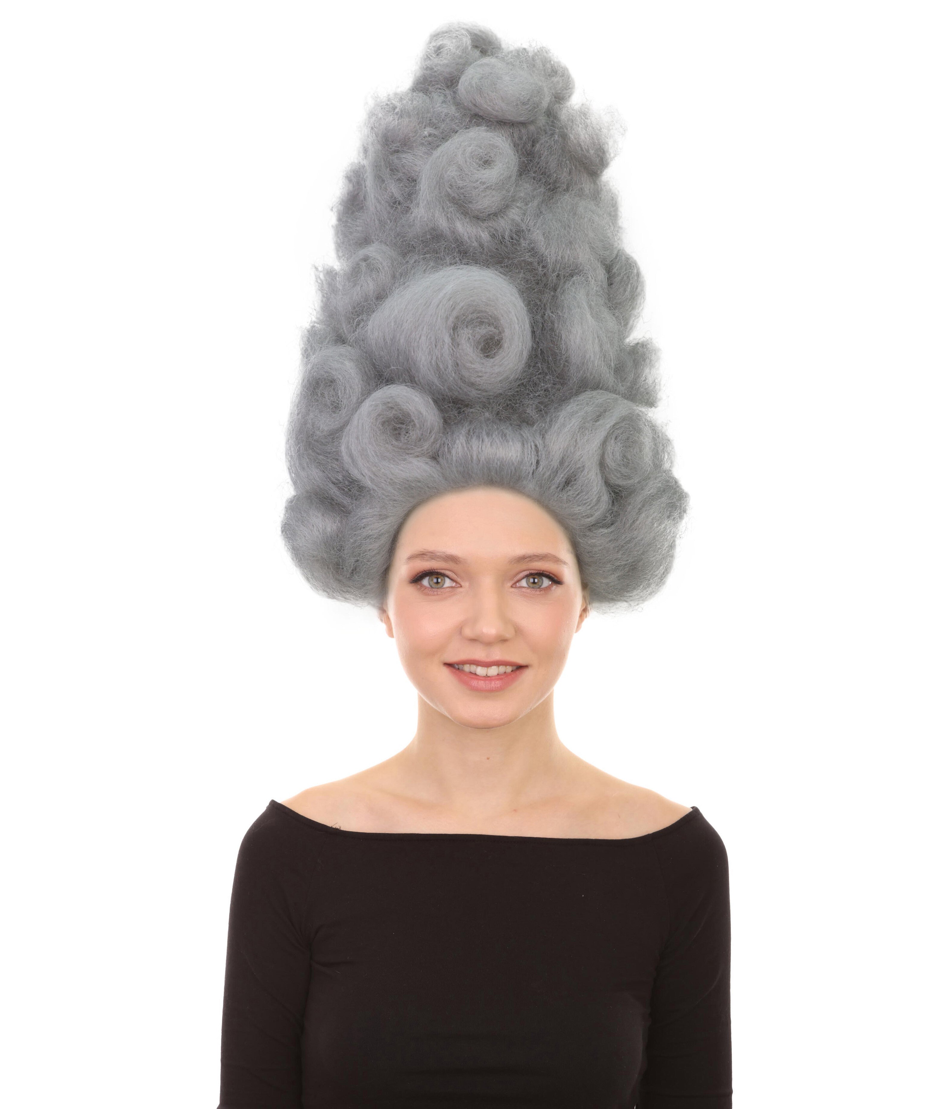 HPO Adult Women's Elegant Tall Gray Wig | Storybook Character-Inspired ...
