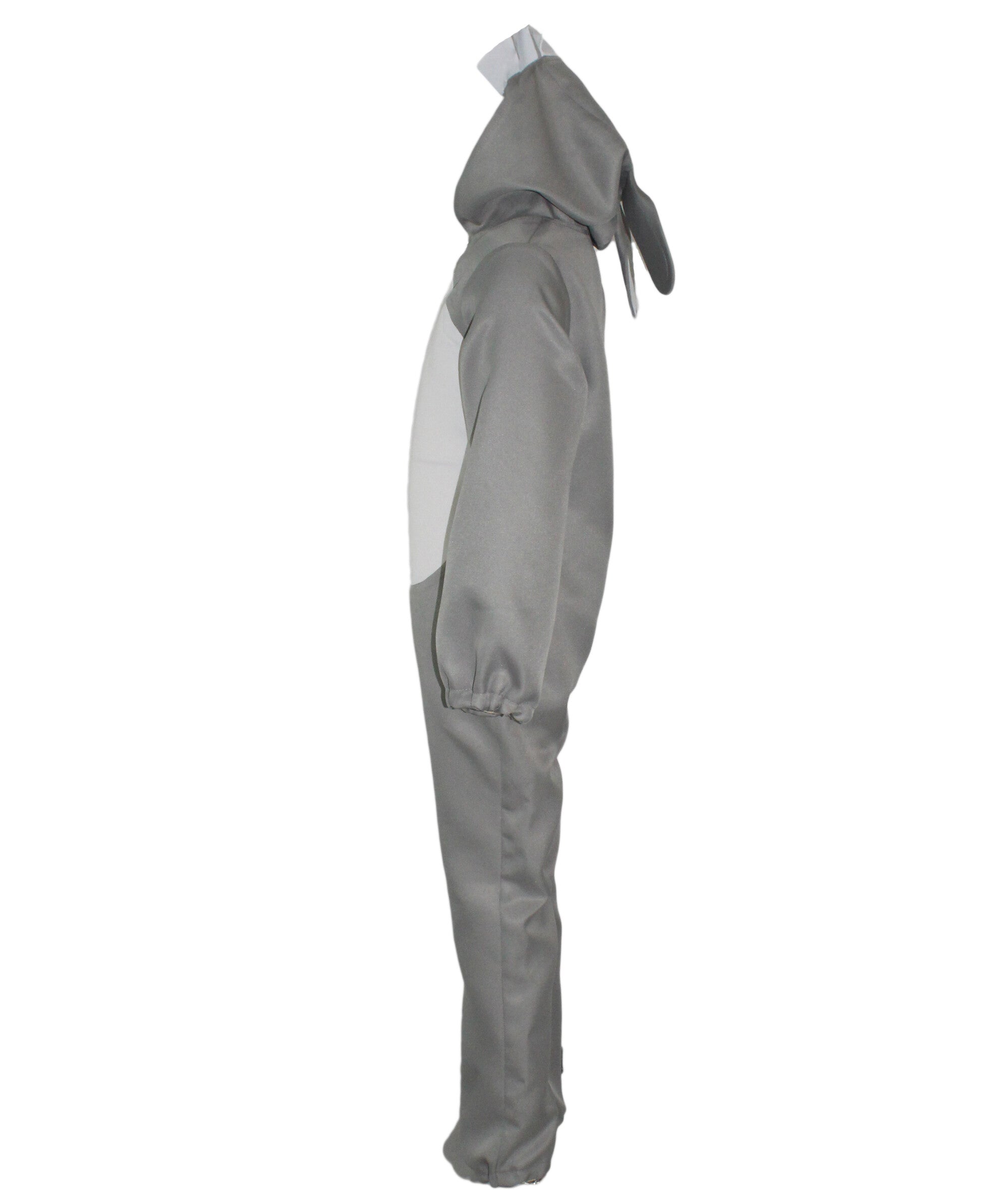 HPO Teen Gray Animal-Inspired Costume | Cozy Hooded Jumpsuit with Ears ...