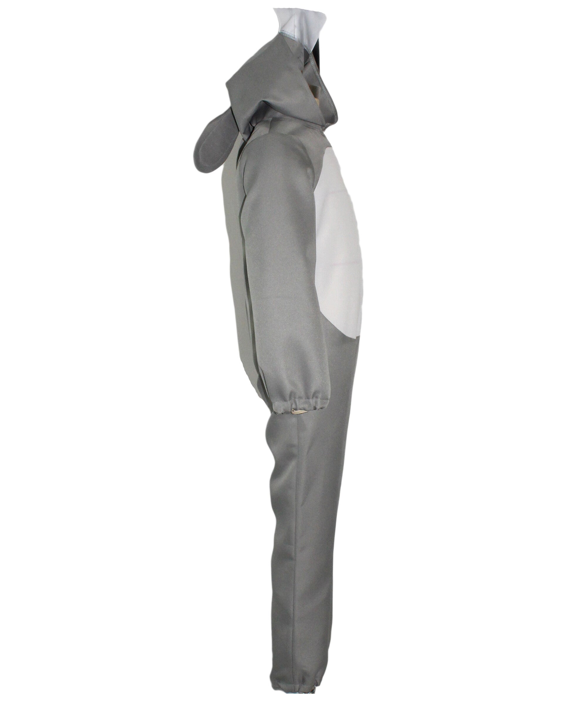 HPO Teen Gray Animal-Inspired Costume | Cozy Hooded Jumpsuit with Ears ...