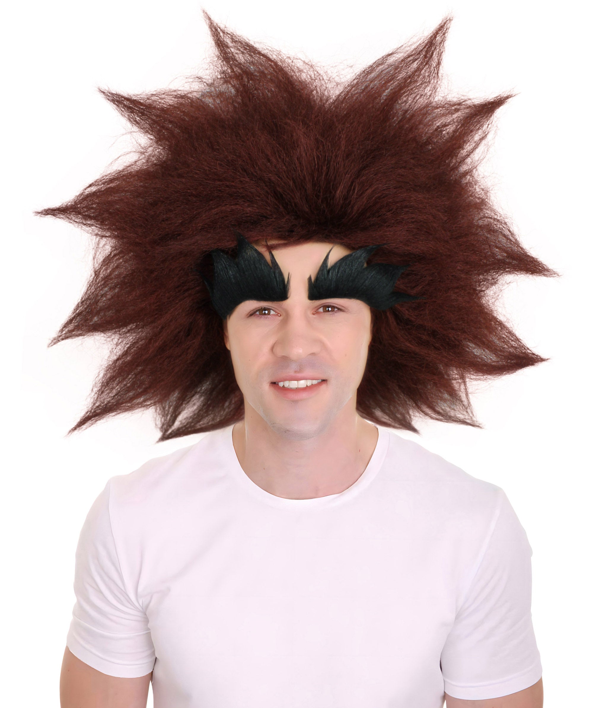 Halloween Brown Spike Wig - HalloweenPartyOnline