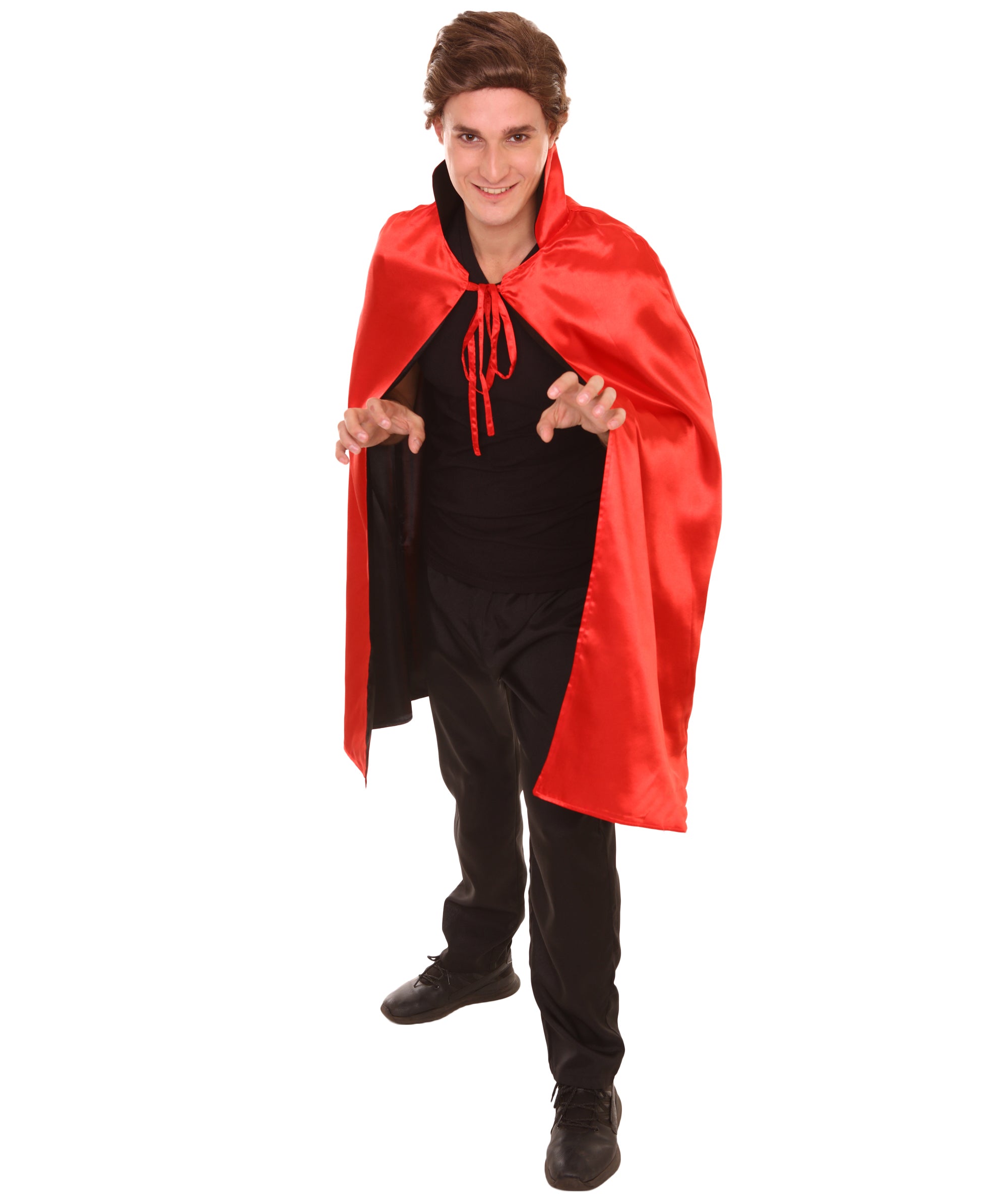 Adult Men's Reversible Vampire Cape Multiple Color Costume ...