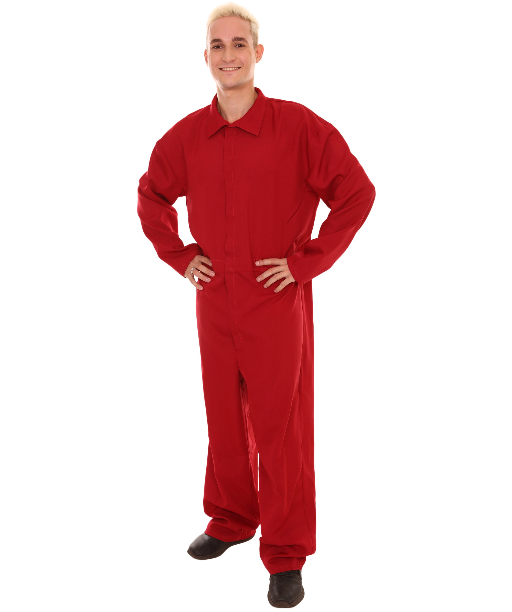 Adult Men's Masked Mad Costume | Red Cosplay Costume - HalloweenPartyOnline