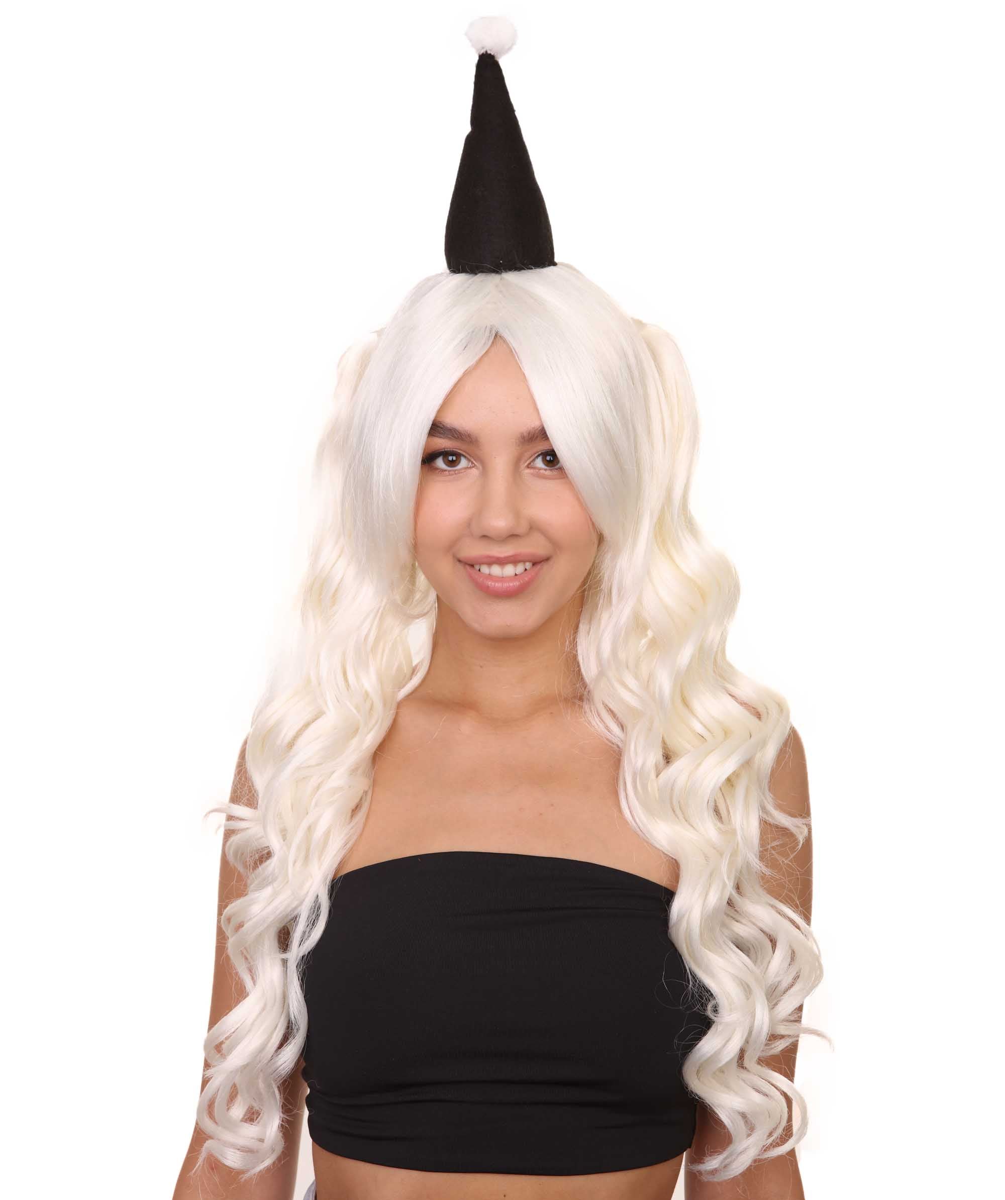 Clown Girl Two Ponytail Wig | - HalloweenPartyOnline