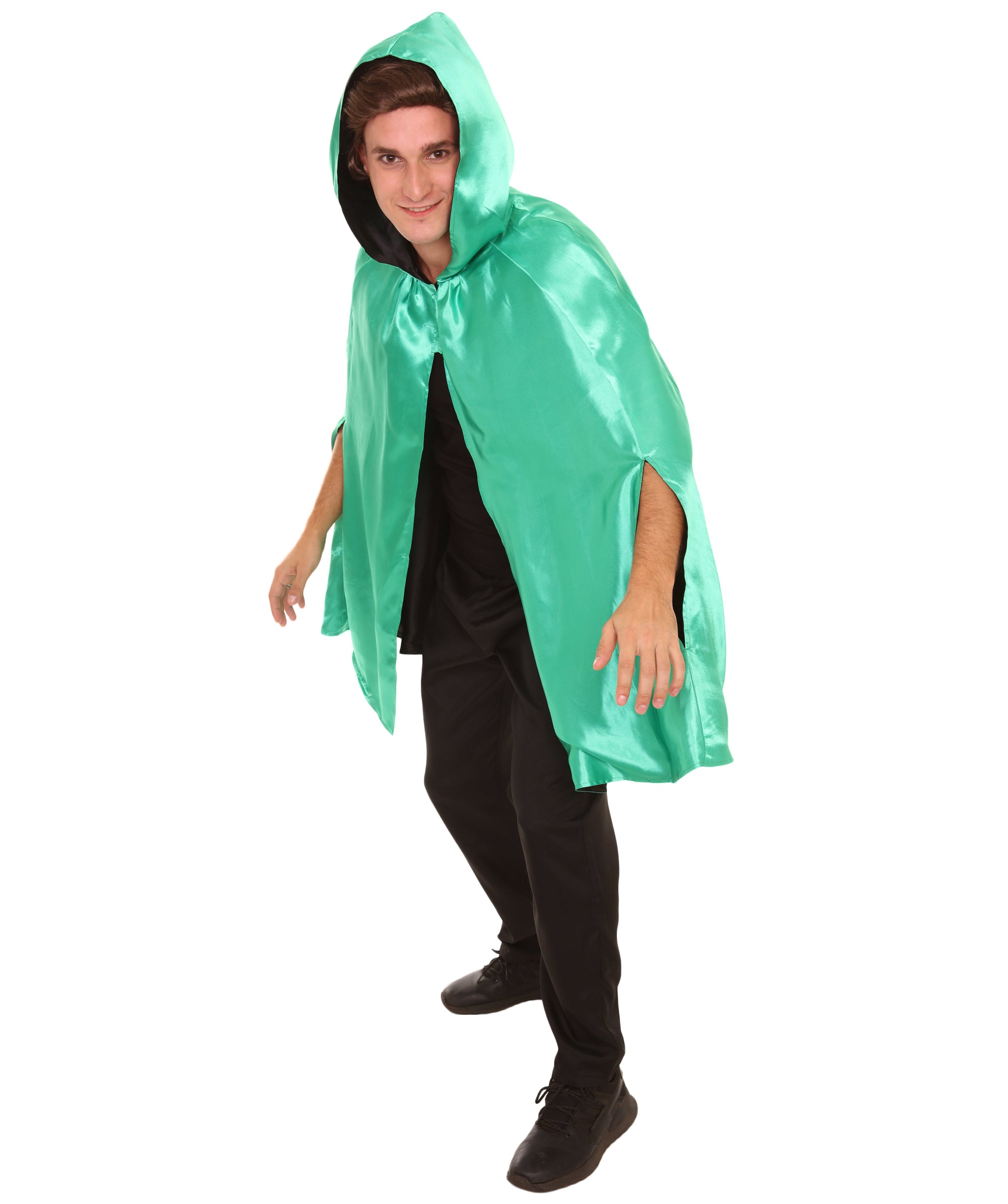 Adult Men's Reversible Hooded Short Cape Costume | HPO ...